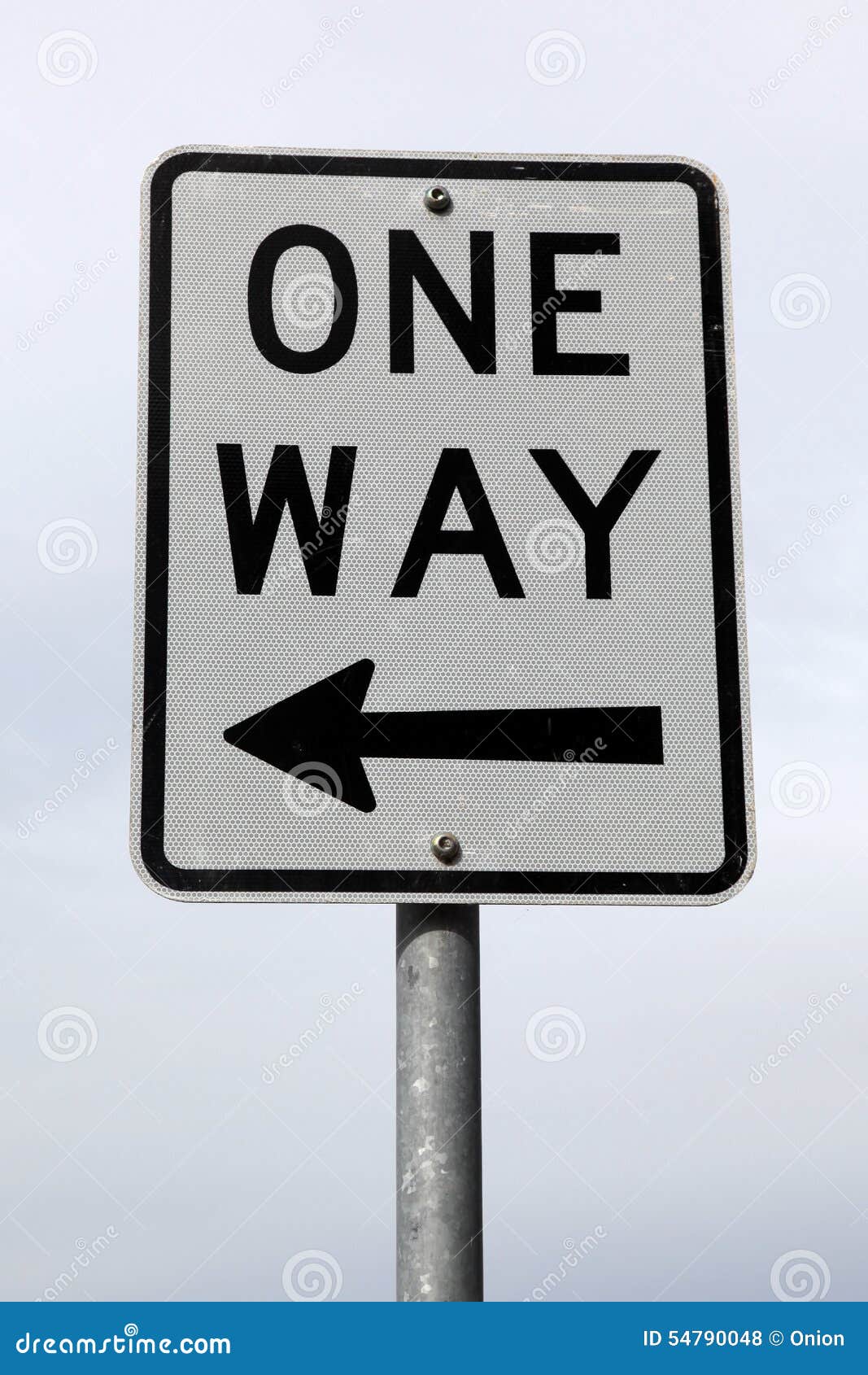 One way sign stock photo. Image of white, direction, type - 54790048