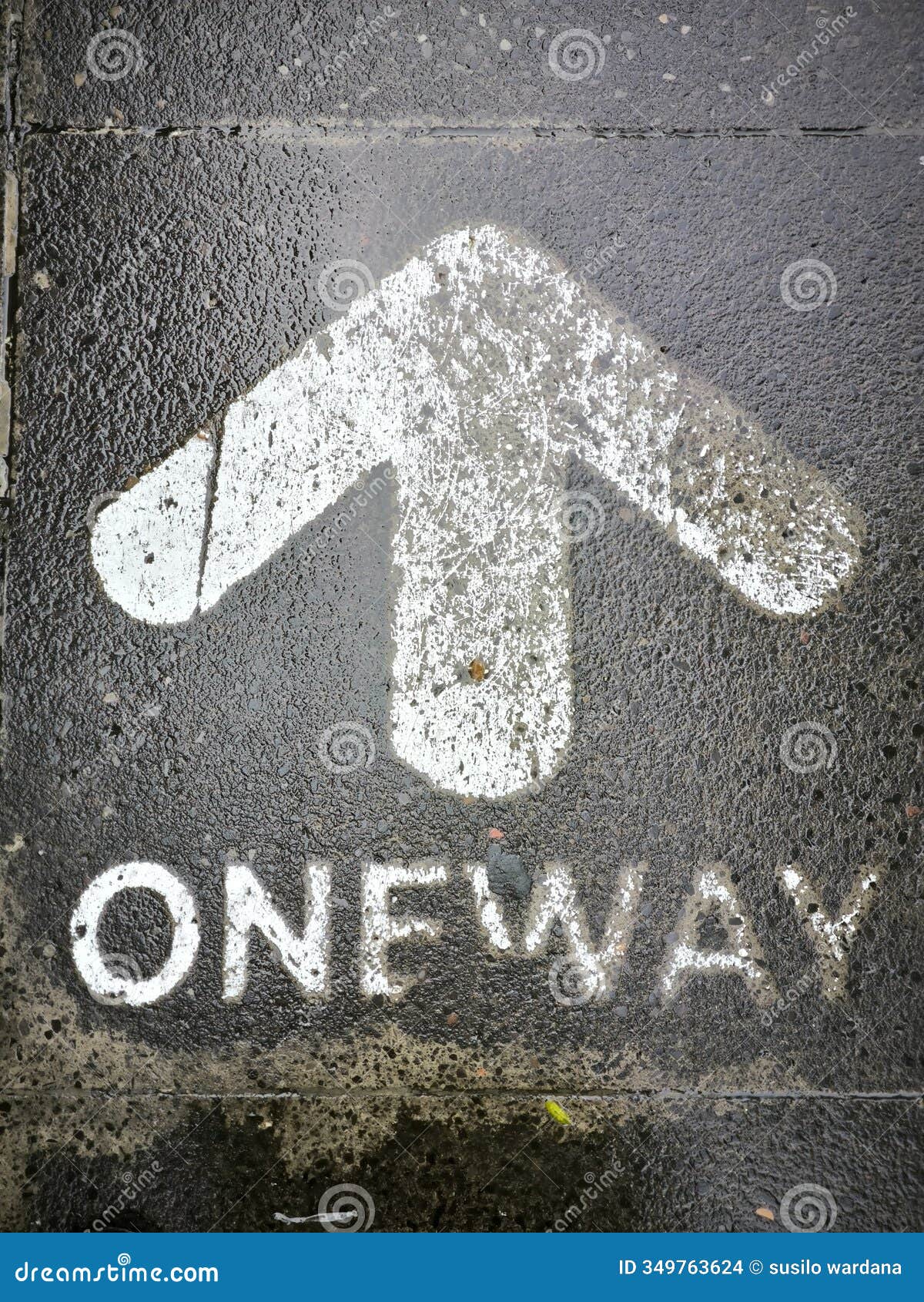 One Way Sign on the Street for Traffic Stock Photo - Image of sign ...