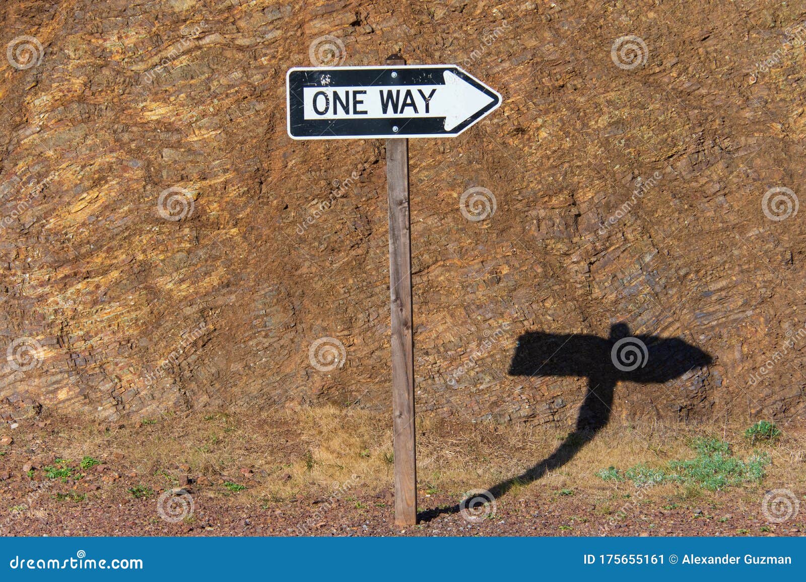 One way signals stock image. Image of signs, rocks, signals - 175655161