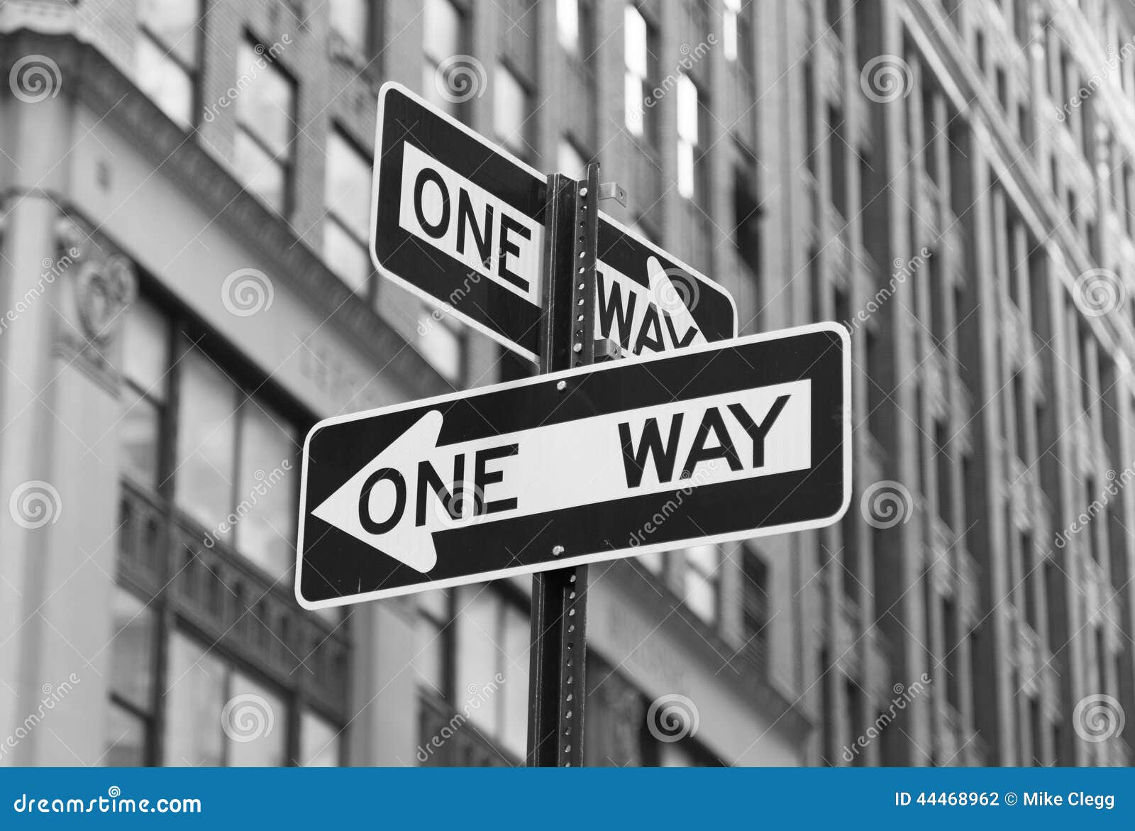 One Way Signs stock photo. Image of york, rule, city - 44468962