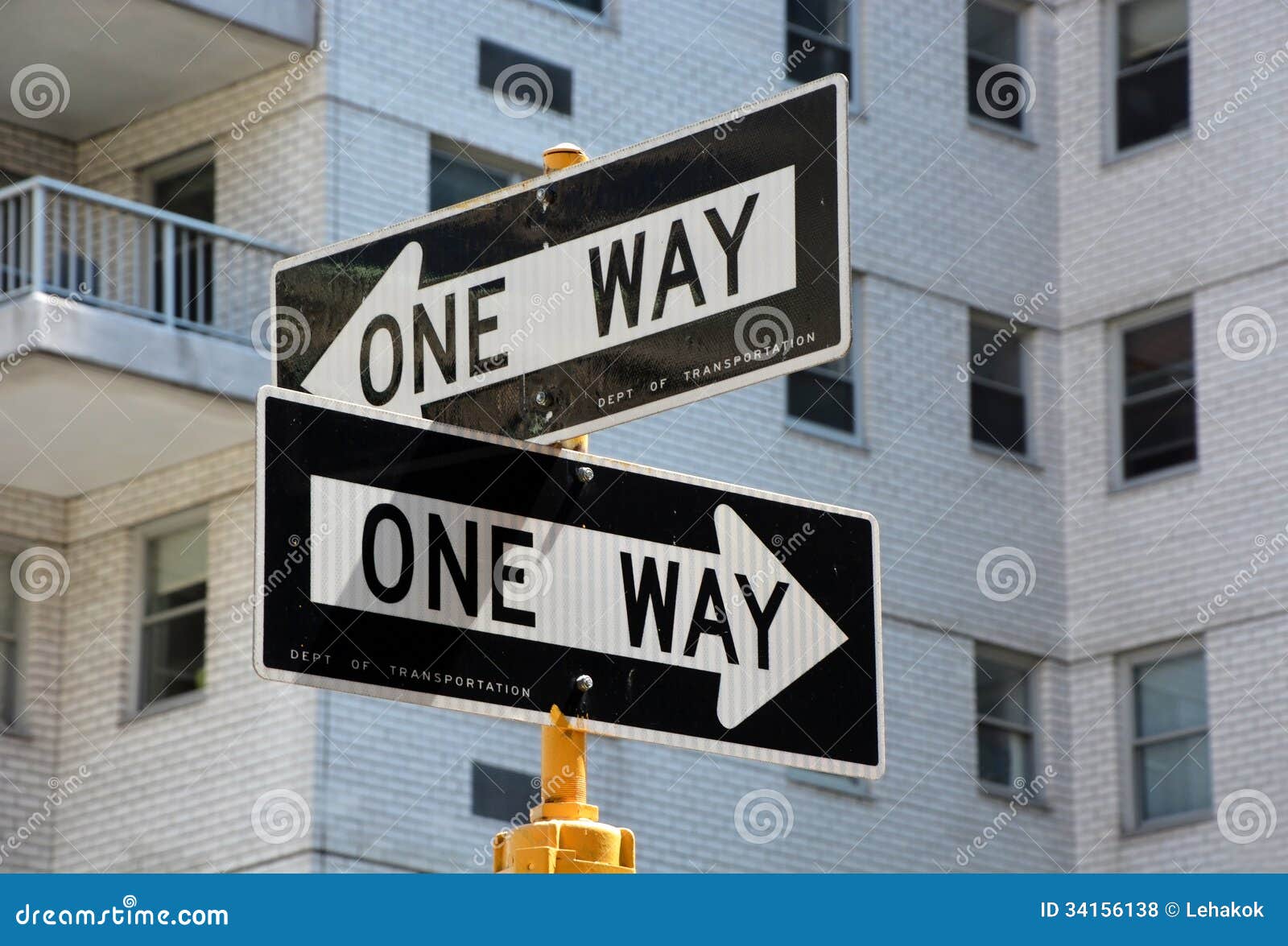 One way signs stock photo. Image of crossing, information - 34156138
