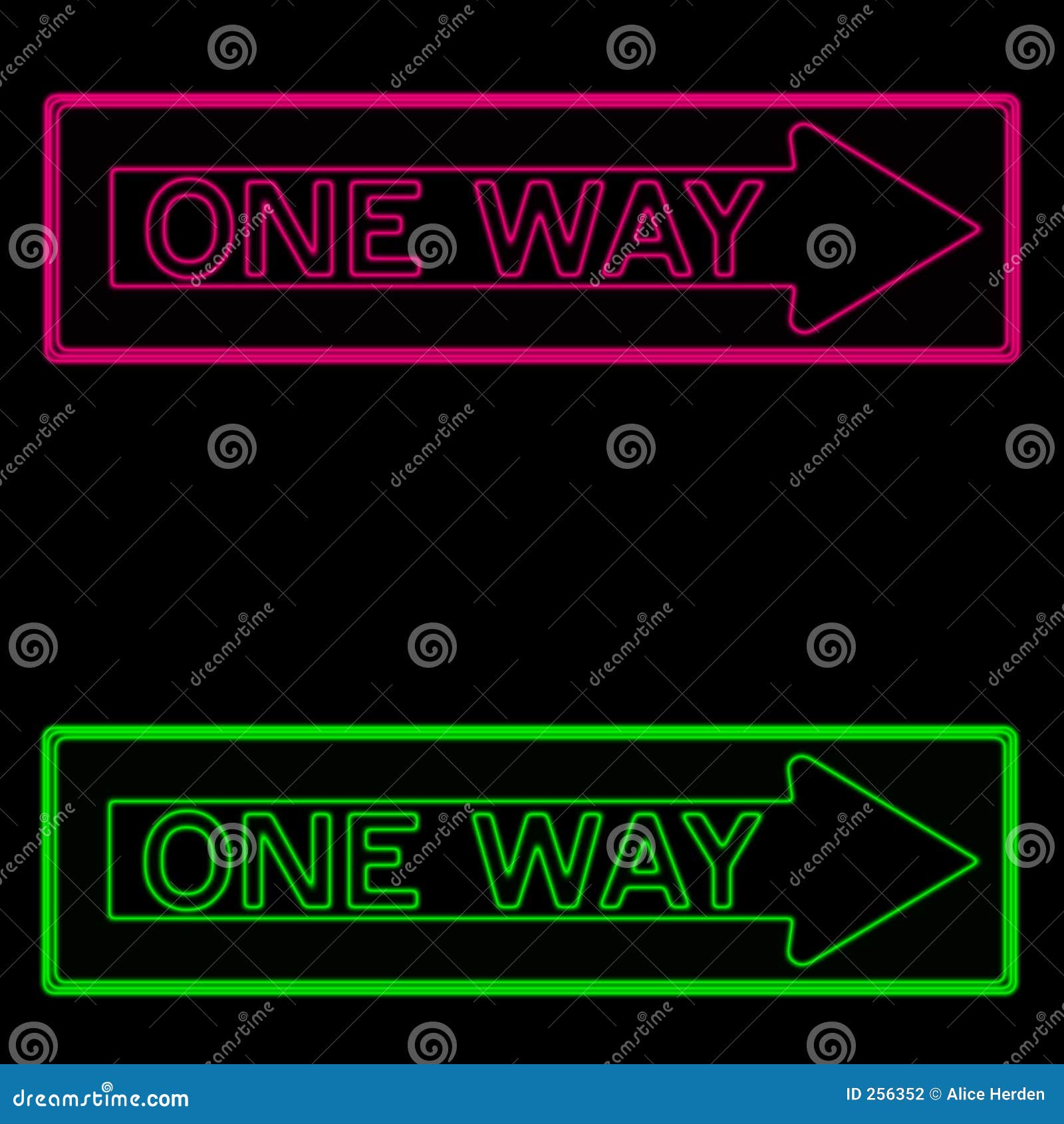 One way symbols stock illustration. Illustration of oneway - 256352