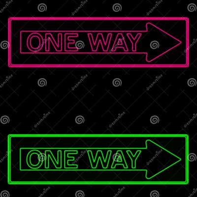 One way symbols stock illustration. Illustration of oneway - 256352