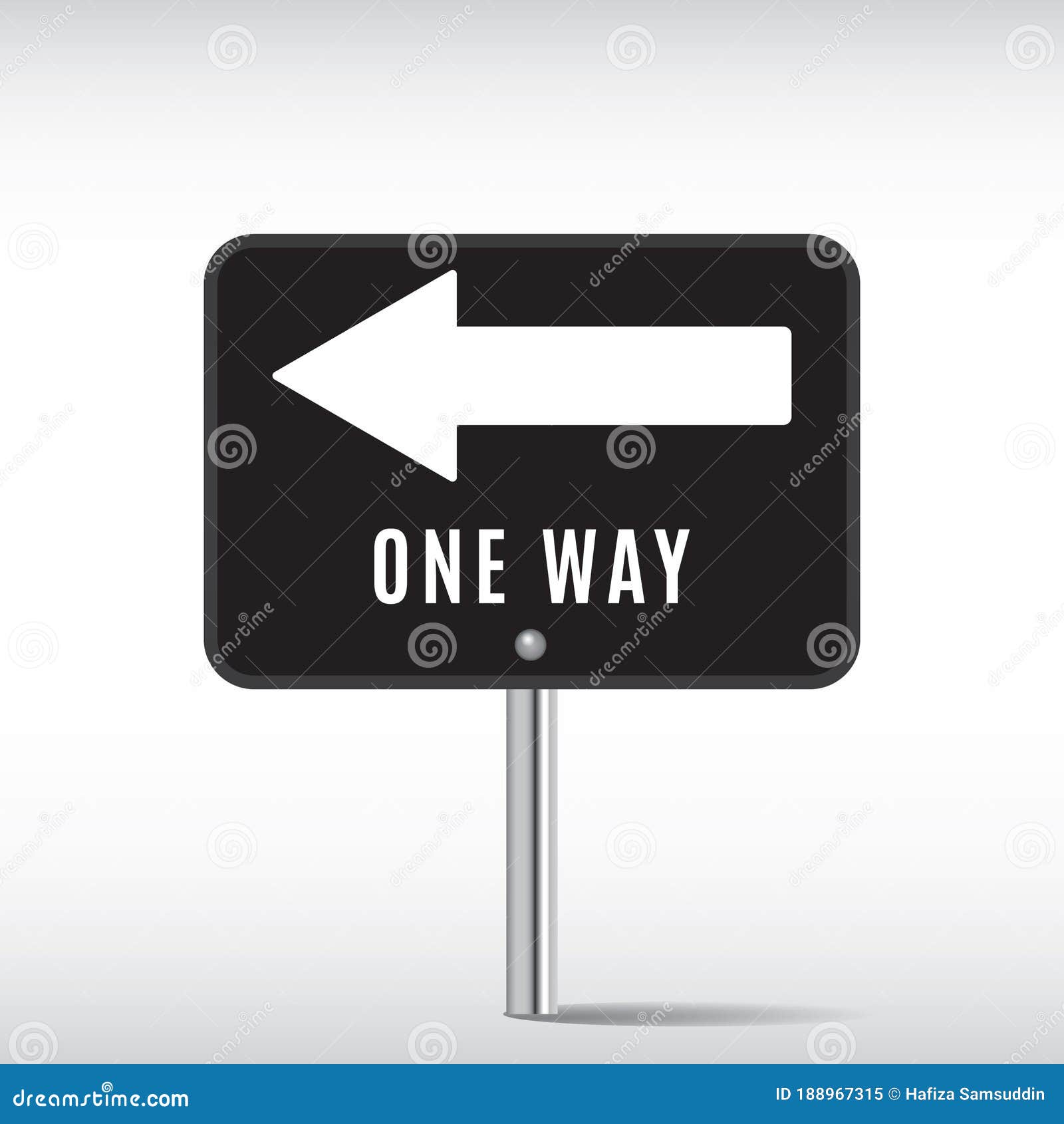 One Way. Vector Illustration Decorative Design Stock Vector ...