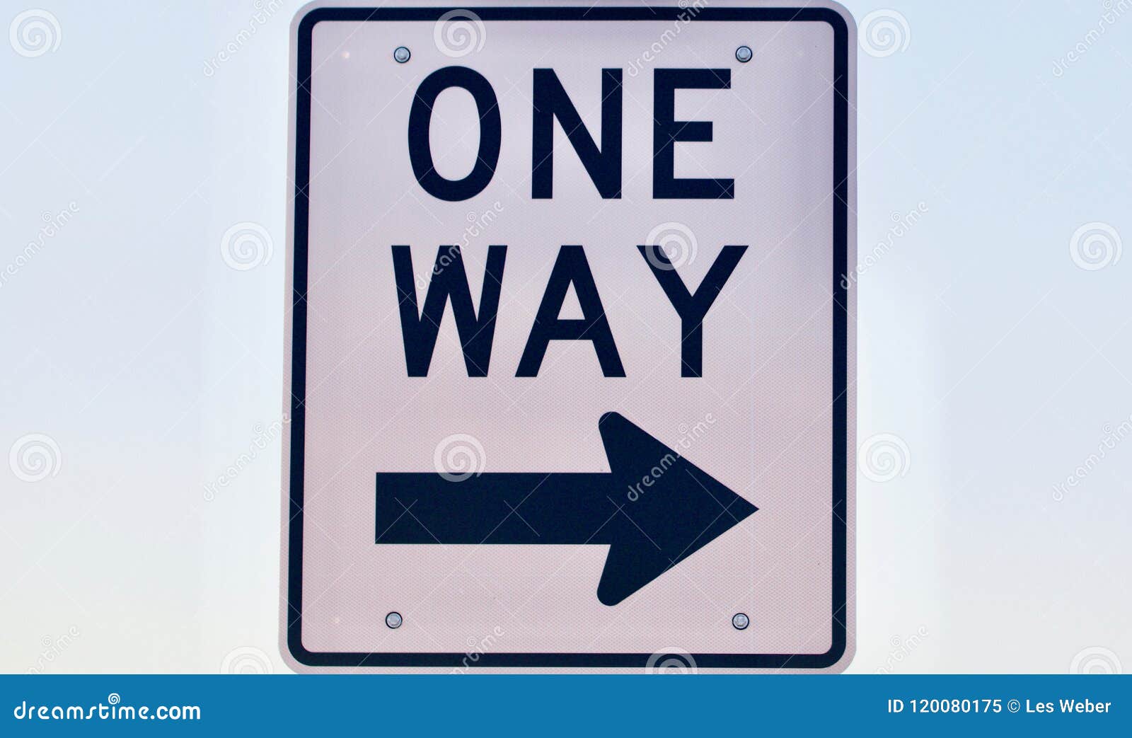 One Way Warning stock image. Image of american, house - 120080175