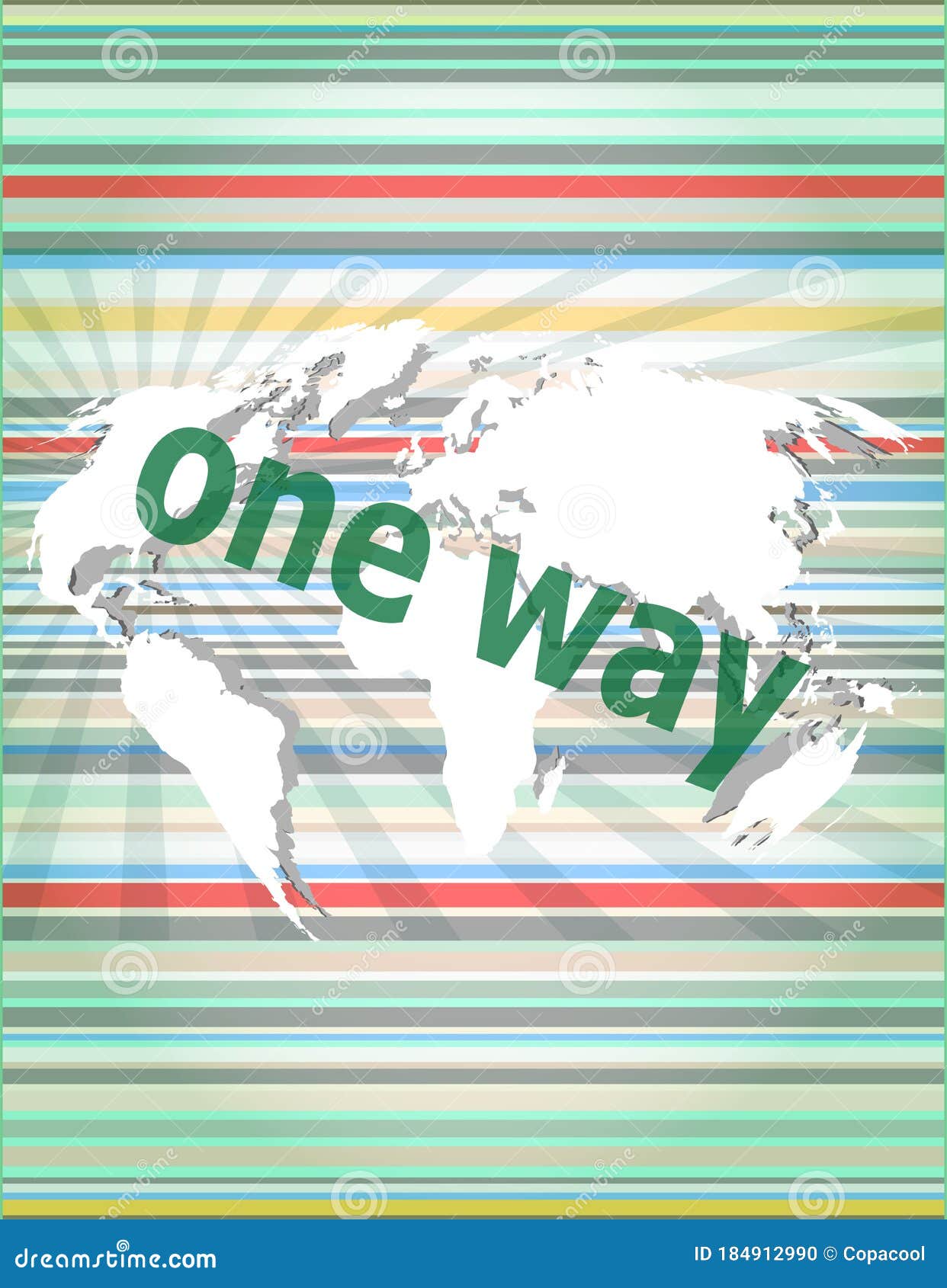 One Way Word on Touch Screen Interface. Concept of Citation, Info ...