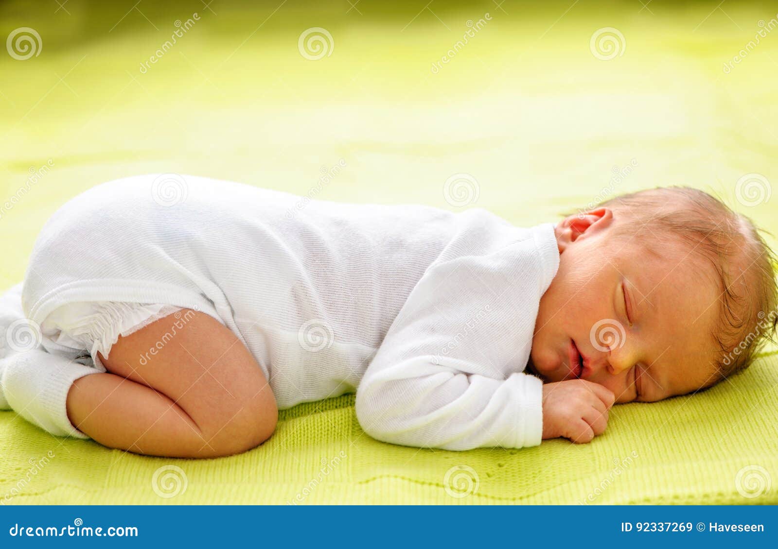 One week old newborn baby stock image. Image of portrait - 92337269