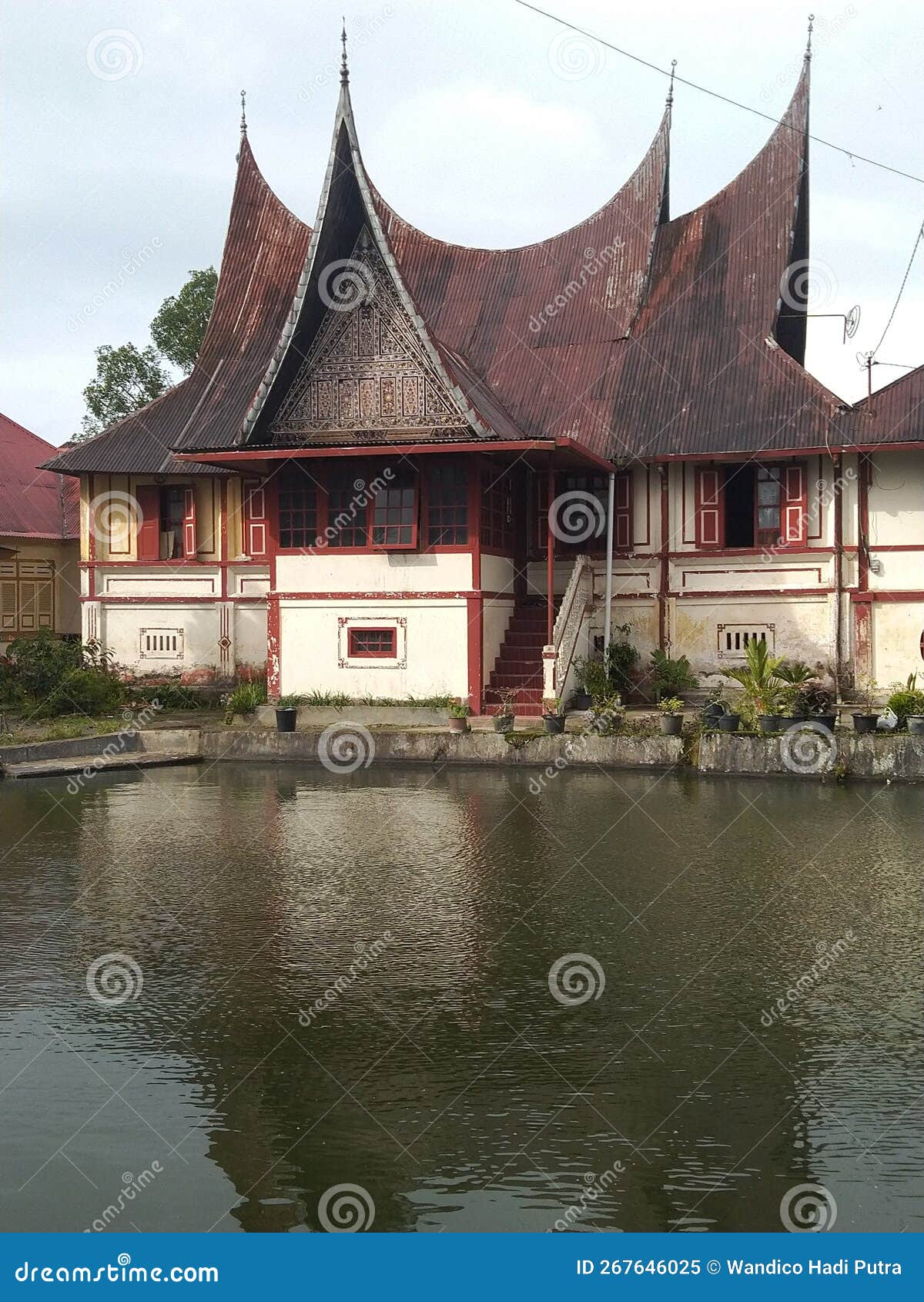 One of West Sumatra Old House Minang Stock Image - Image of minang ...