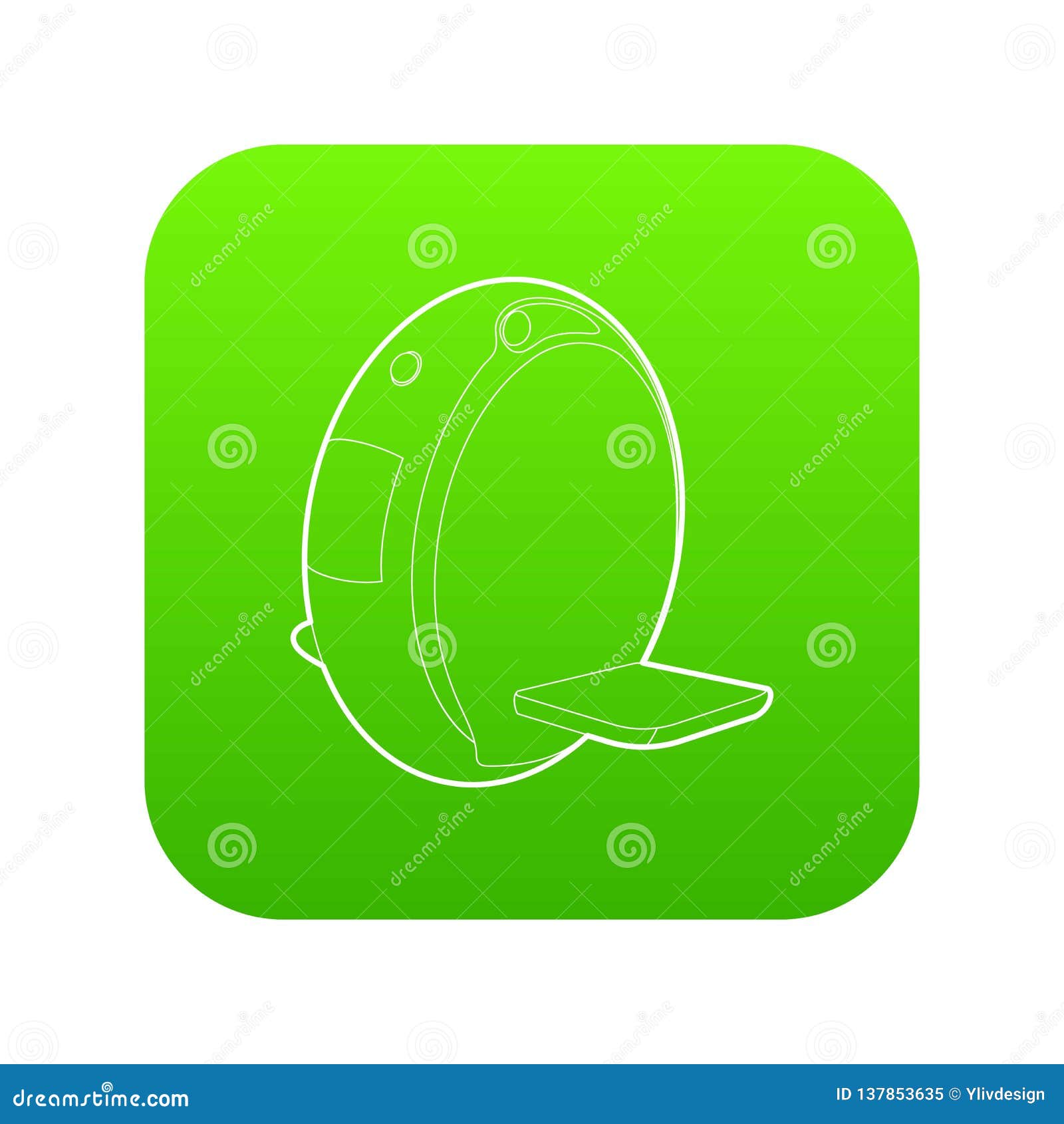 One Wheel Icon Green Vector Stock Vector - Illustration of outline ...