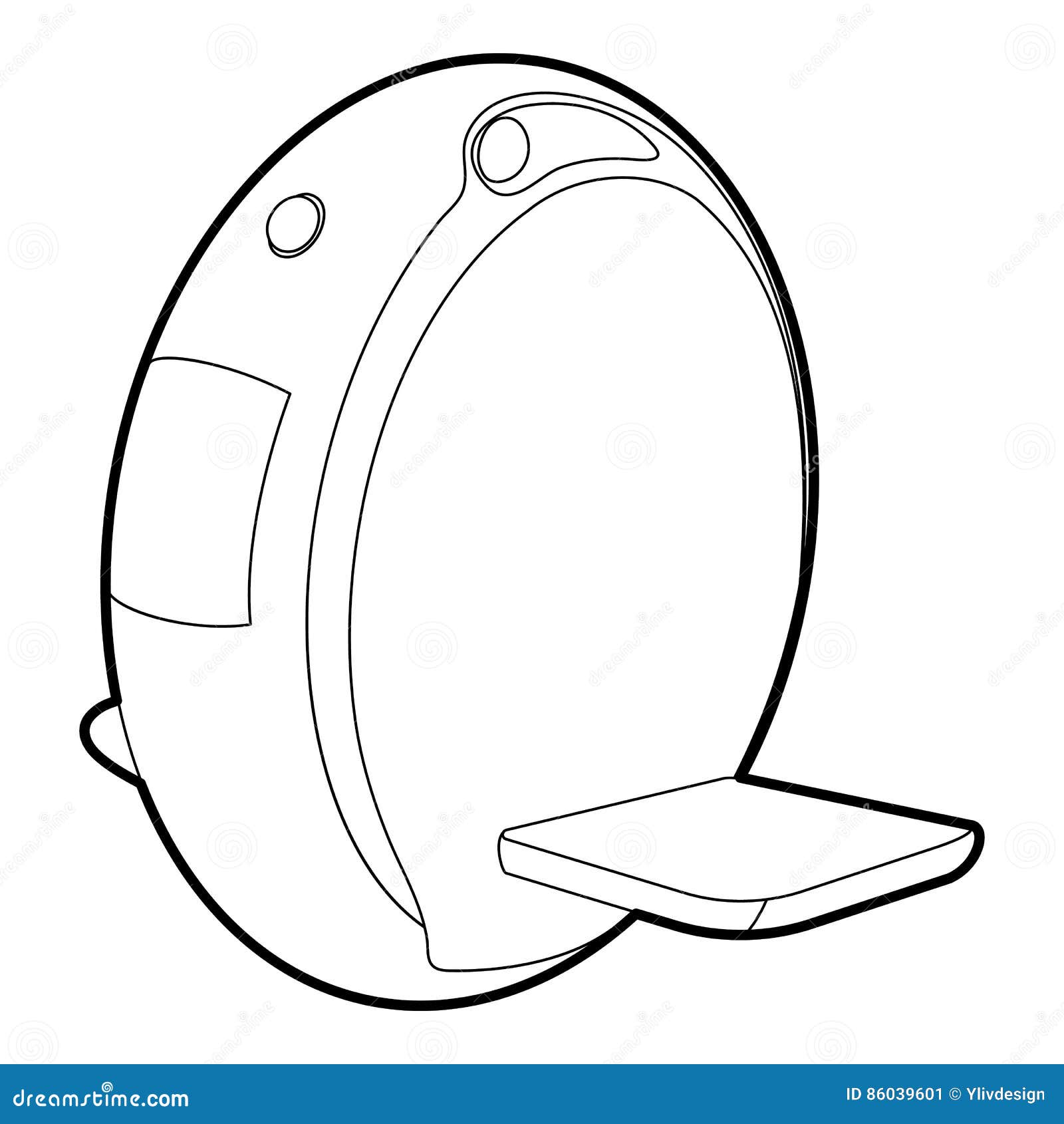 One Wheel Icon, Outline Style Stock Vector - Illustration of isolated ...