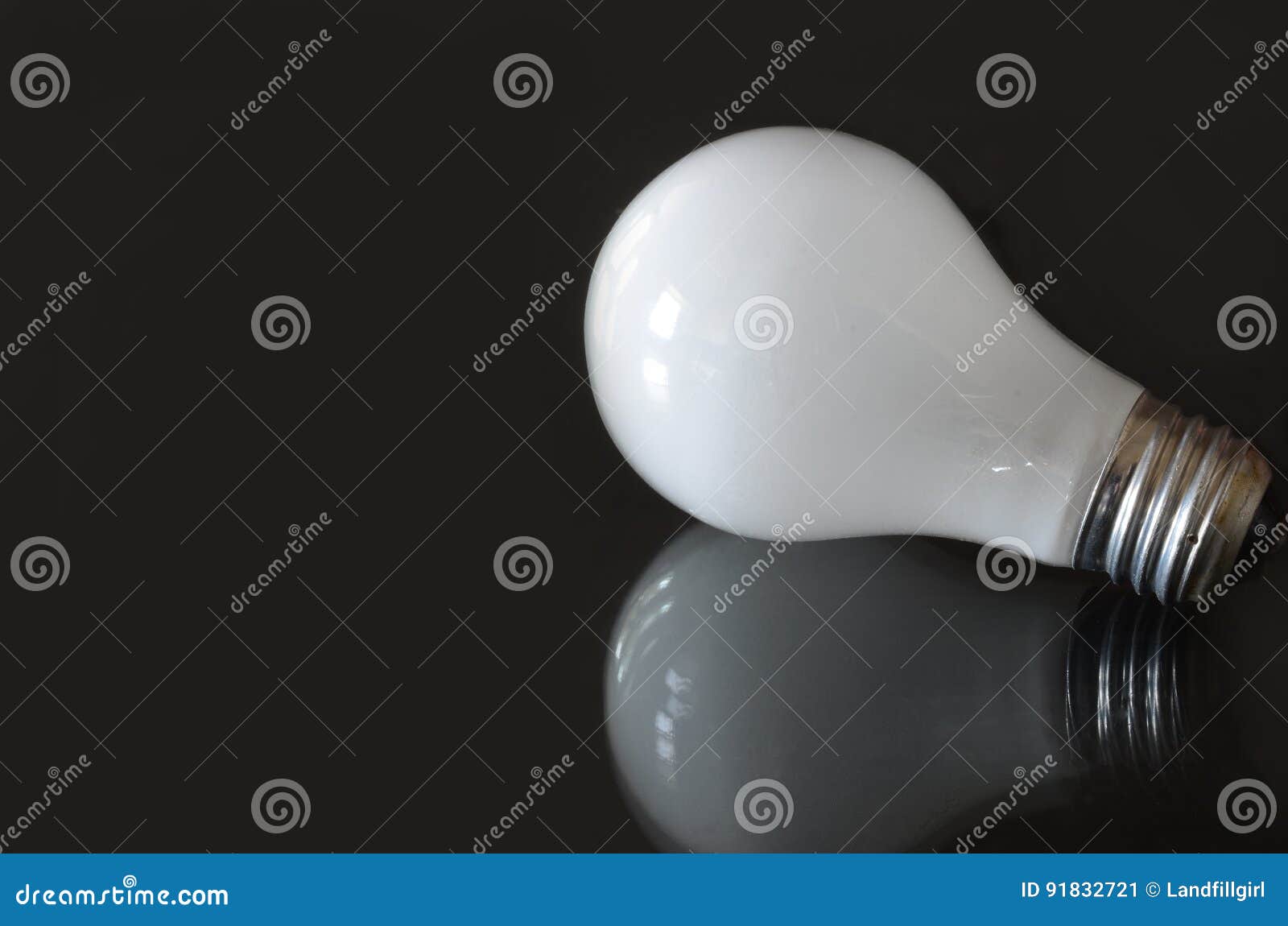 One White Lighbulb stock image. Image of electricity - 91832721