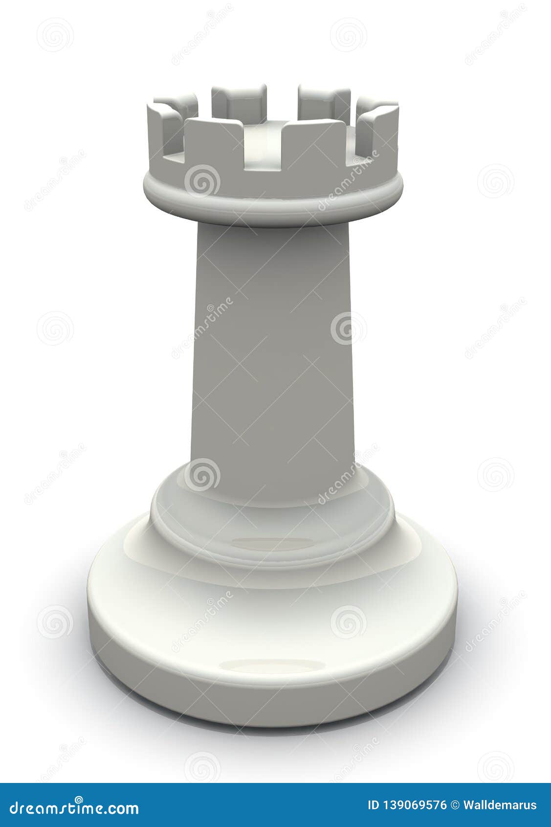 White Rook Chess, Standing Against Black Background Royalty-Free ...