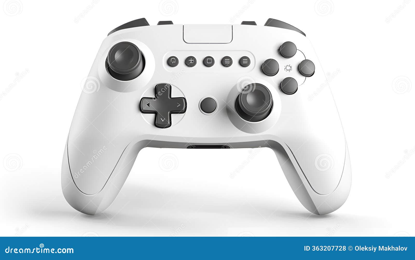 One Wireless Game Controller Isolated on White Stock Photo - Image of ...