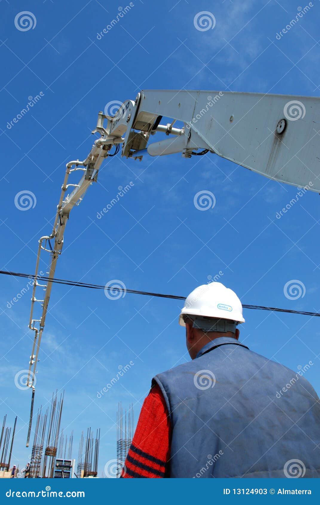 One Worker in Building Industry Stock Image - Image of adult, person ...