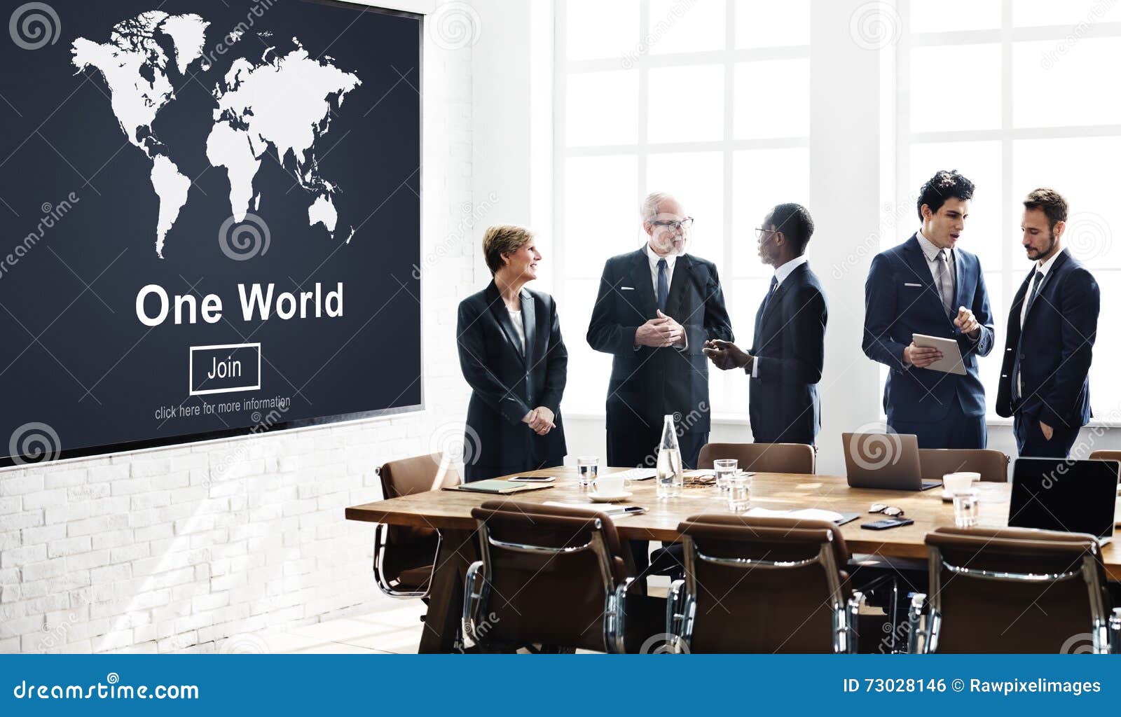 One World Peace Connection Relationship Interconnection Concept Stock ...