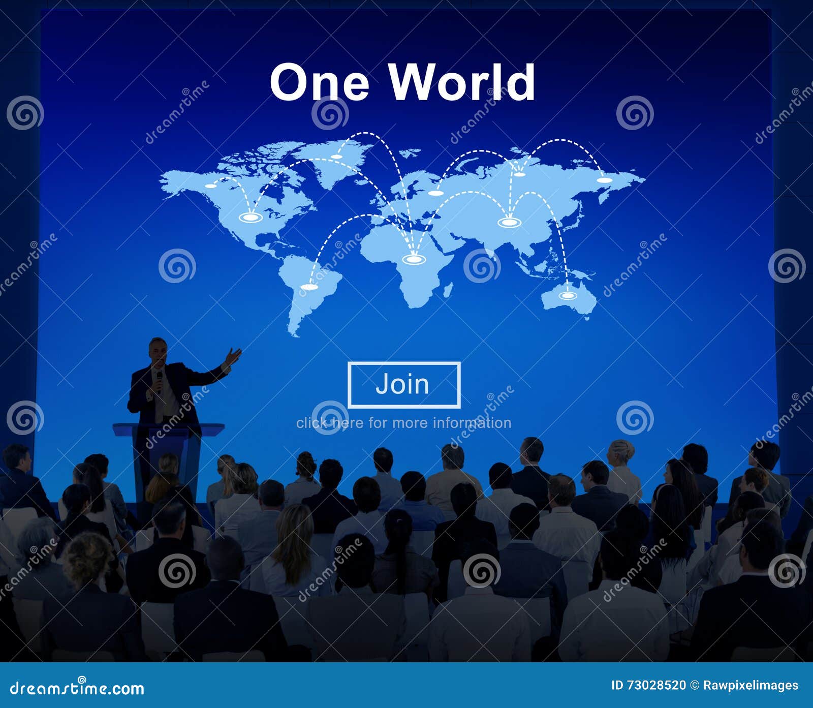One World Peace Connection Relationship Interconnection Concept Stock ...