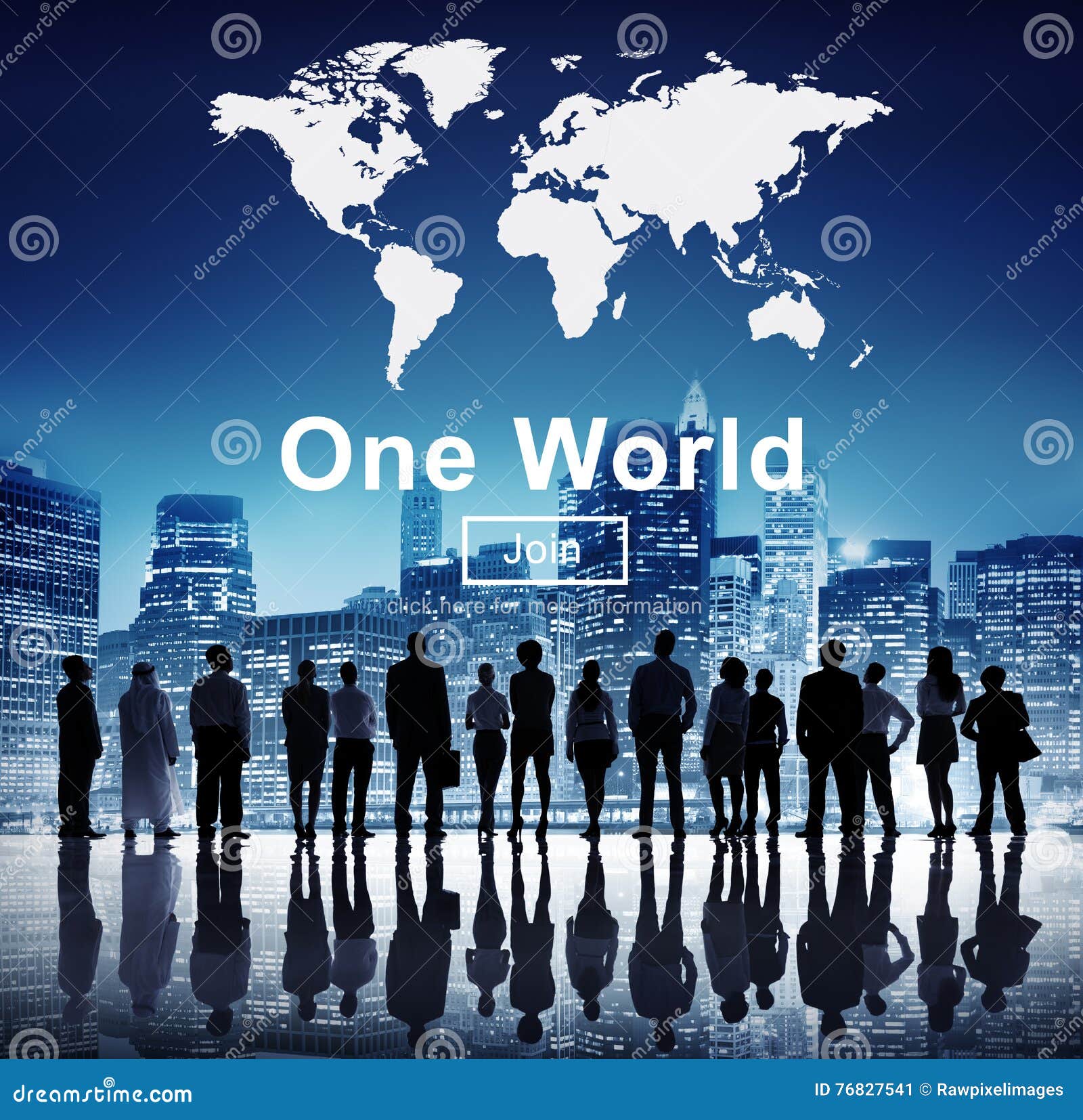 One World Peace Connection Relationship Interconnection Concept Stock ...