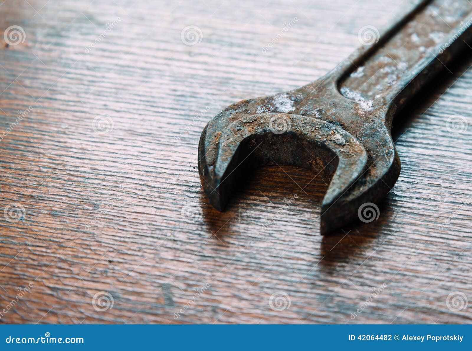 One wrench stock photo. Image of damaged, dirty, wrench - 42064482