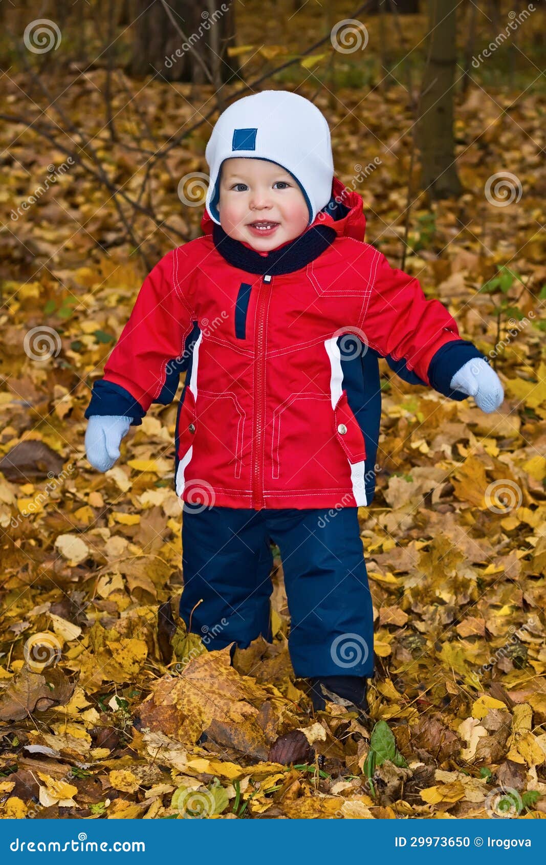 The one-year-old kid stock photo. Image of forest, little - 29973650