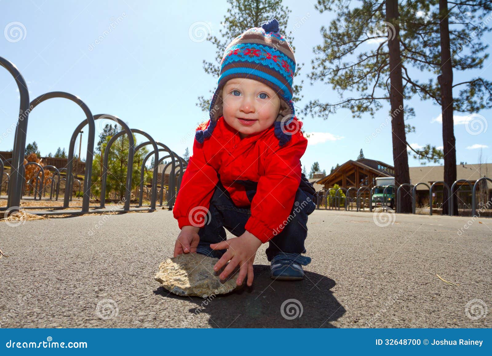 One Year Old Playing at Park Stock Photo - Image of kids, children ...