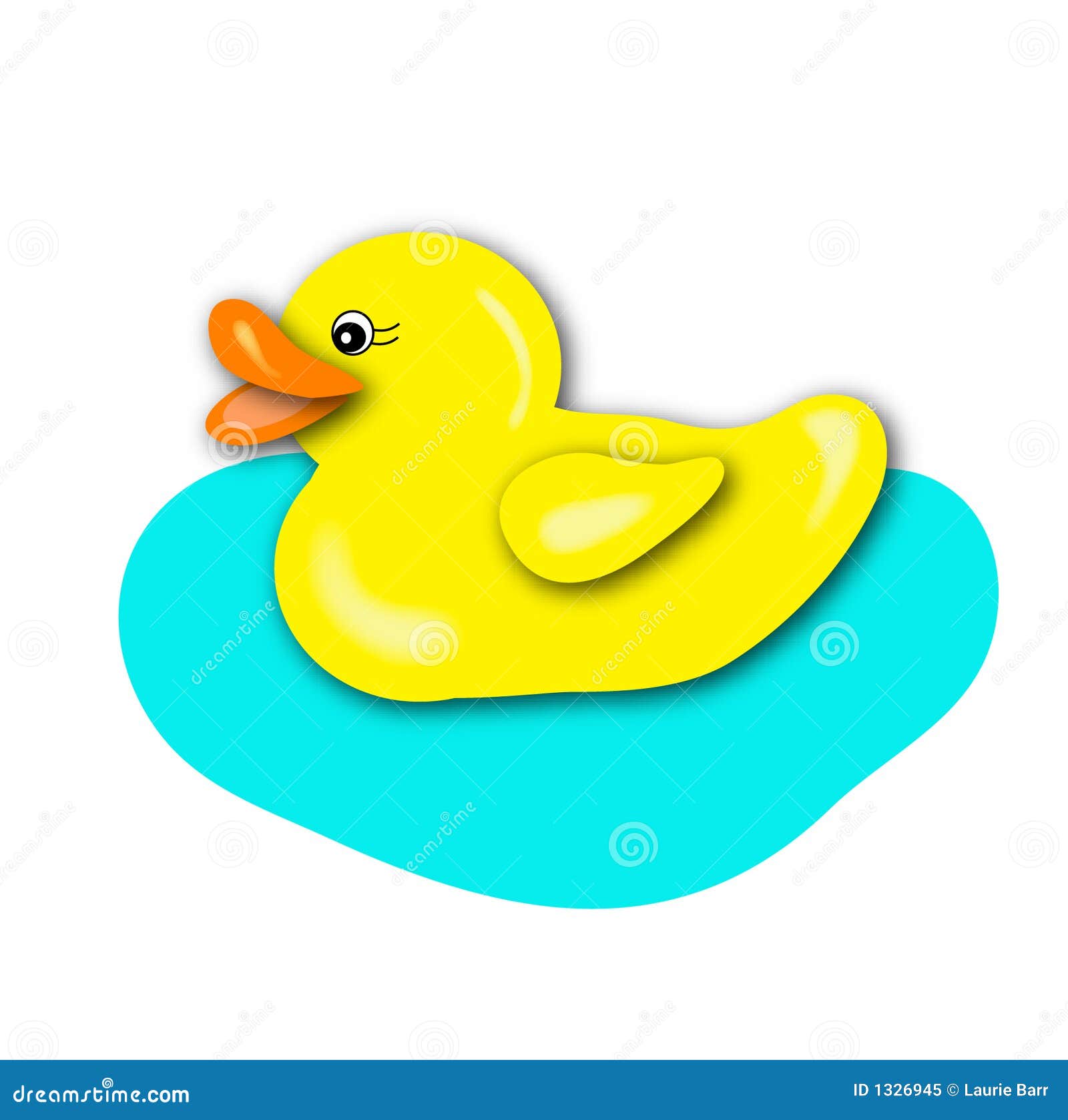 Yellow Duck Toy Vector Illustration | CartoonDealer.com #18704060