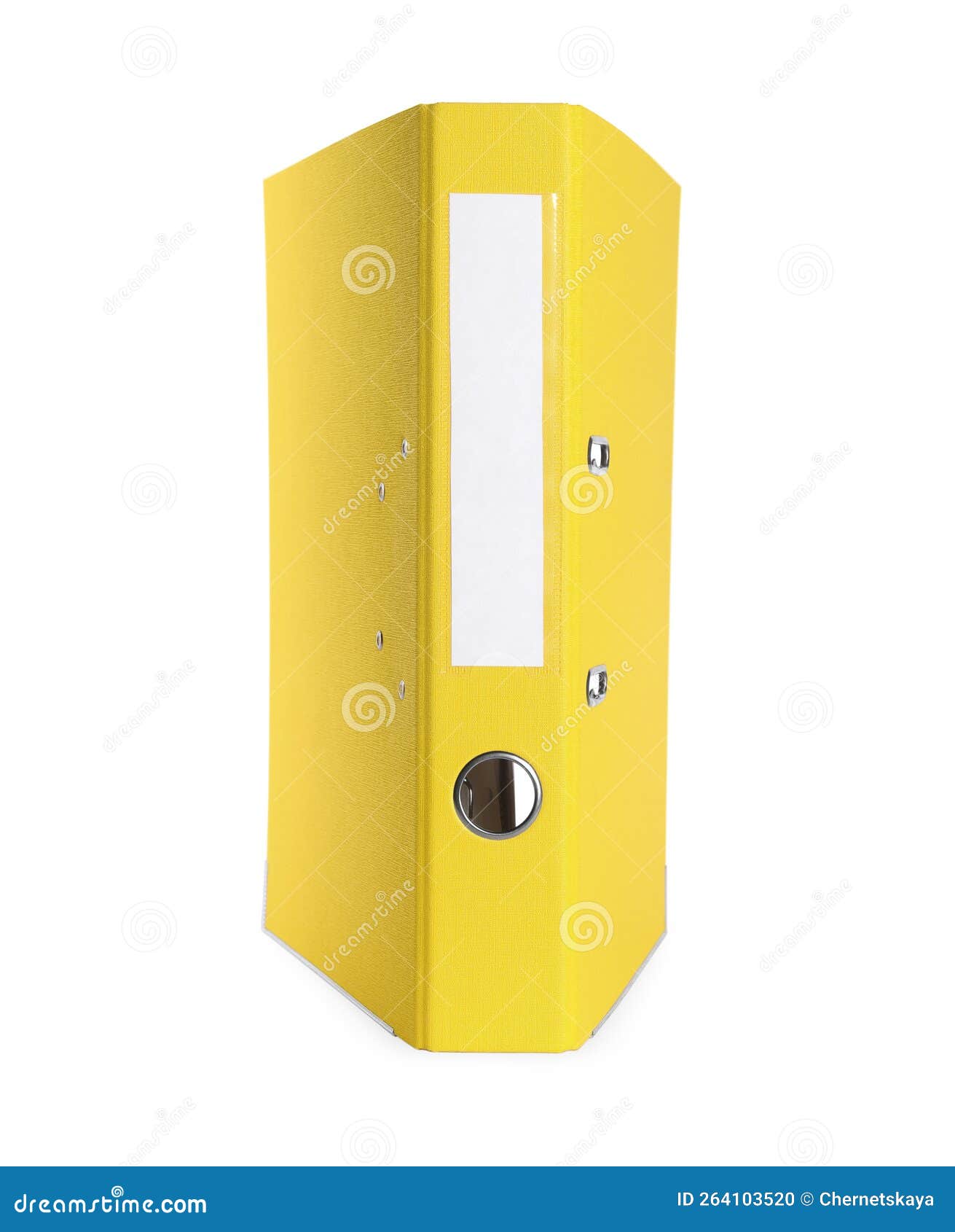 One Yellow Office Folder Isolated on White Stock Photo - Image of data ...