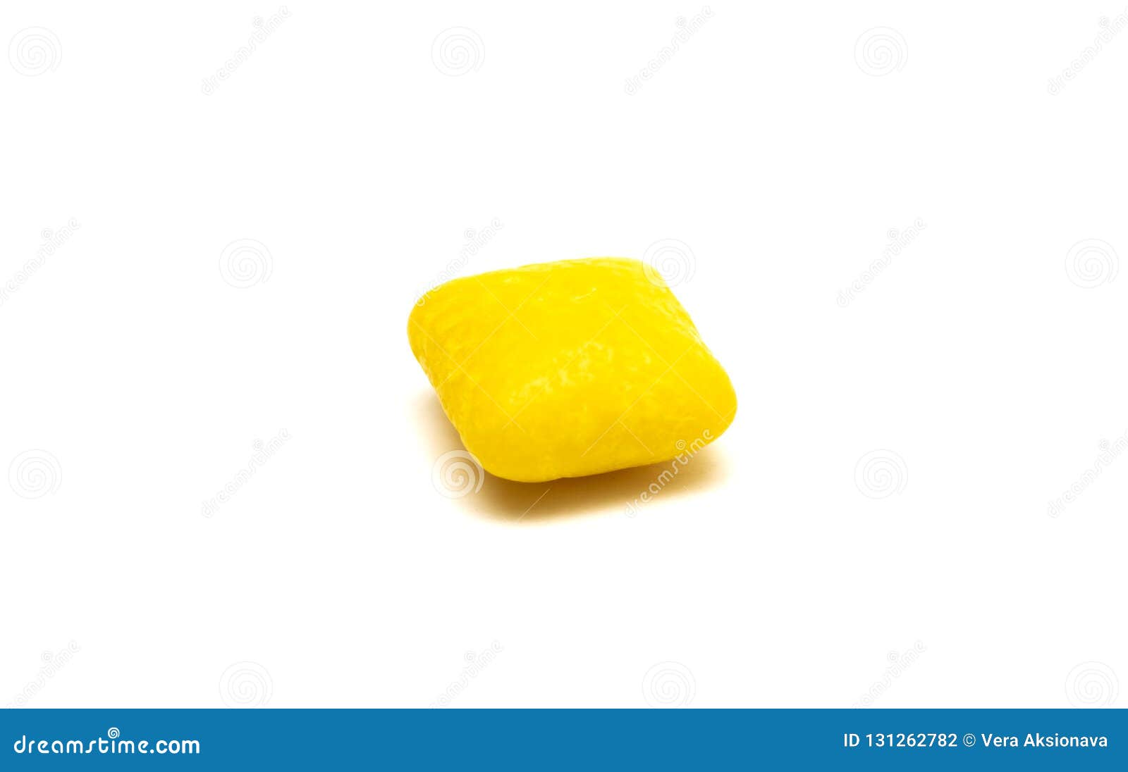 Square Candy In Caramel Glaze Decorated With Chocolate And A Ball ...