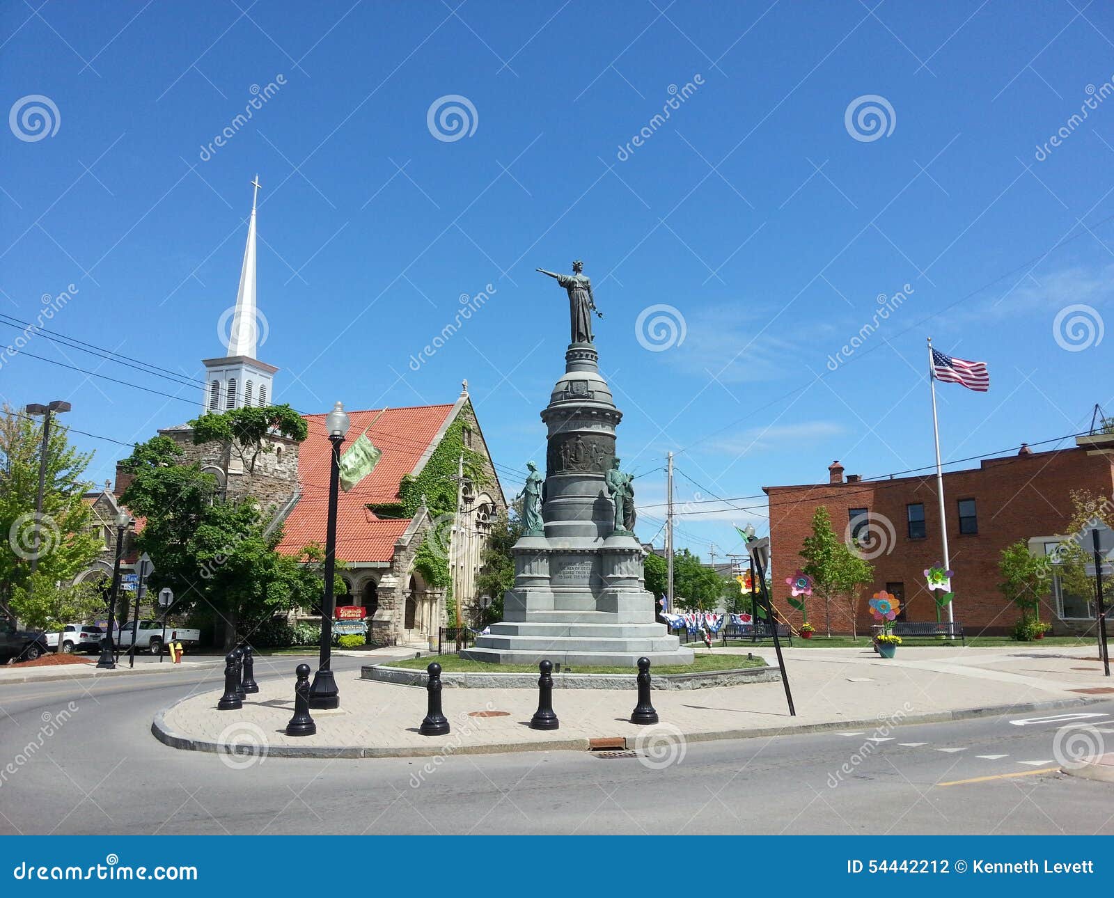 Oneida square stock photo. Image of round, oneida, memorial - 54442212
