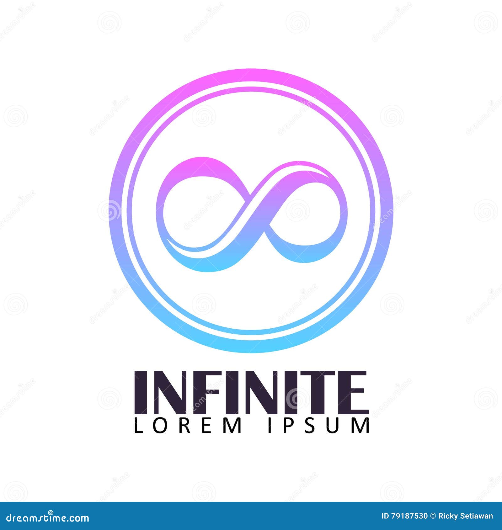 Oneindig Logo Template stock illustratie. Illustration of modern - 79187530