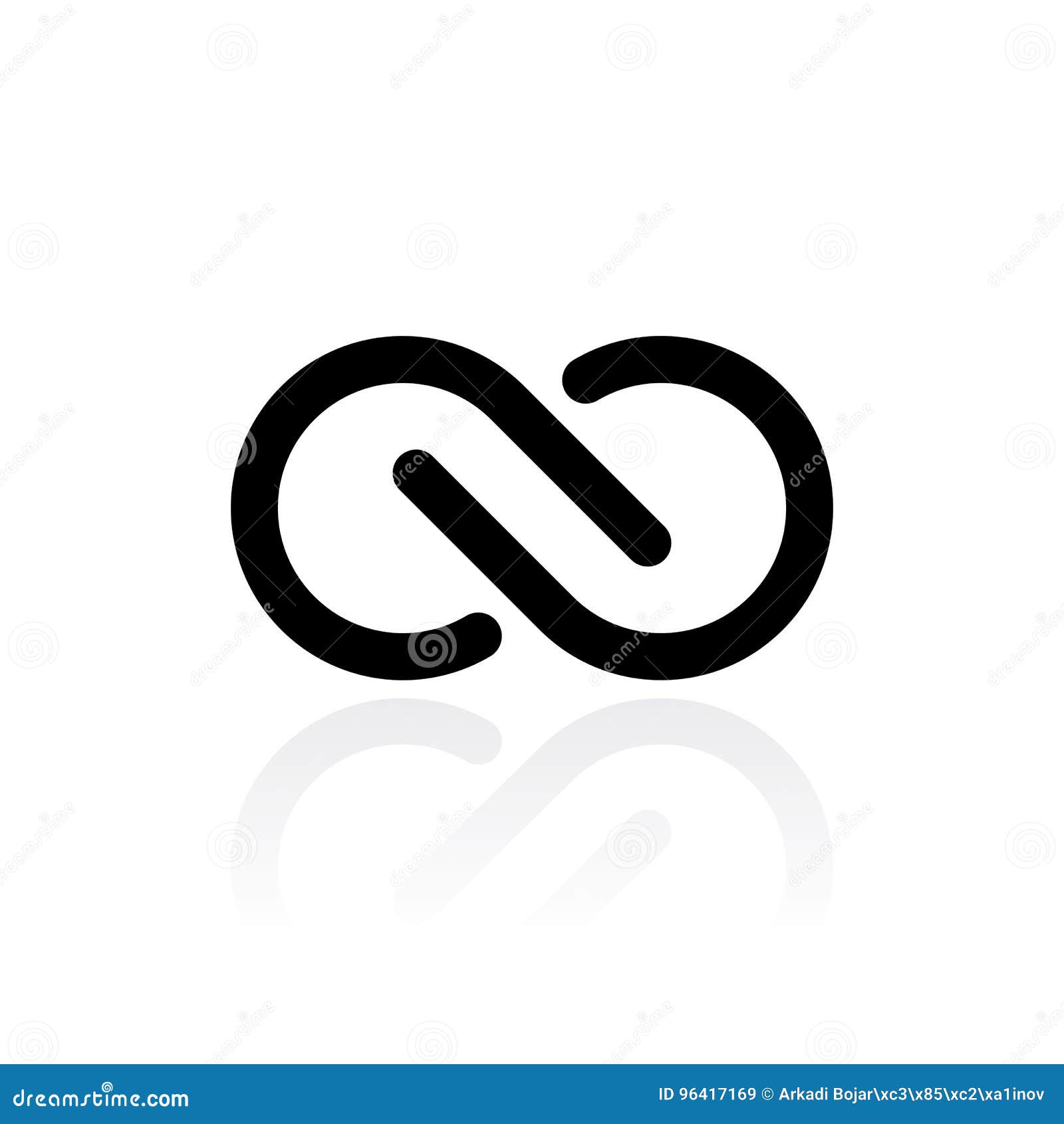 Oneindig vectorpictogram vector illustratie. Illustration of eeuwig ...