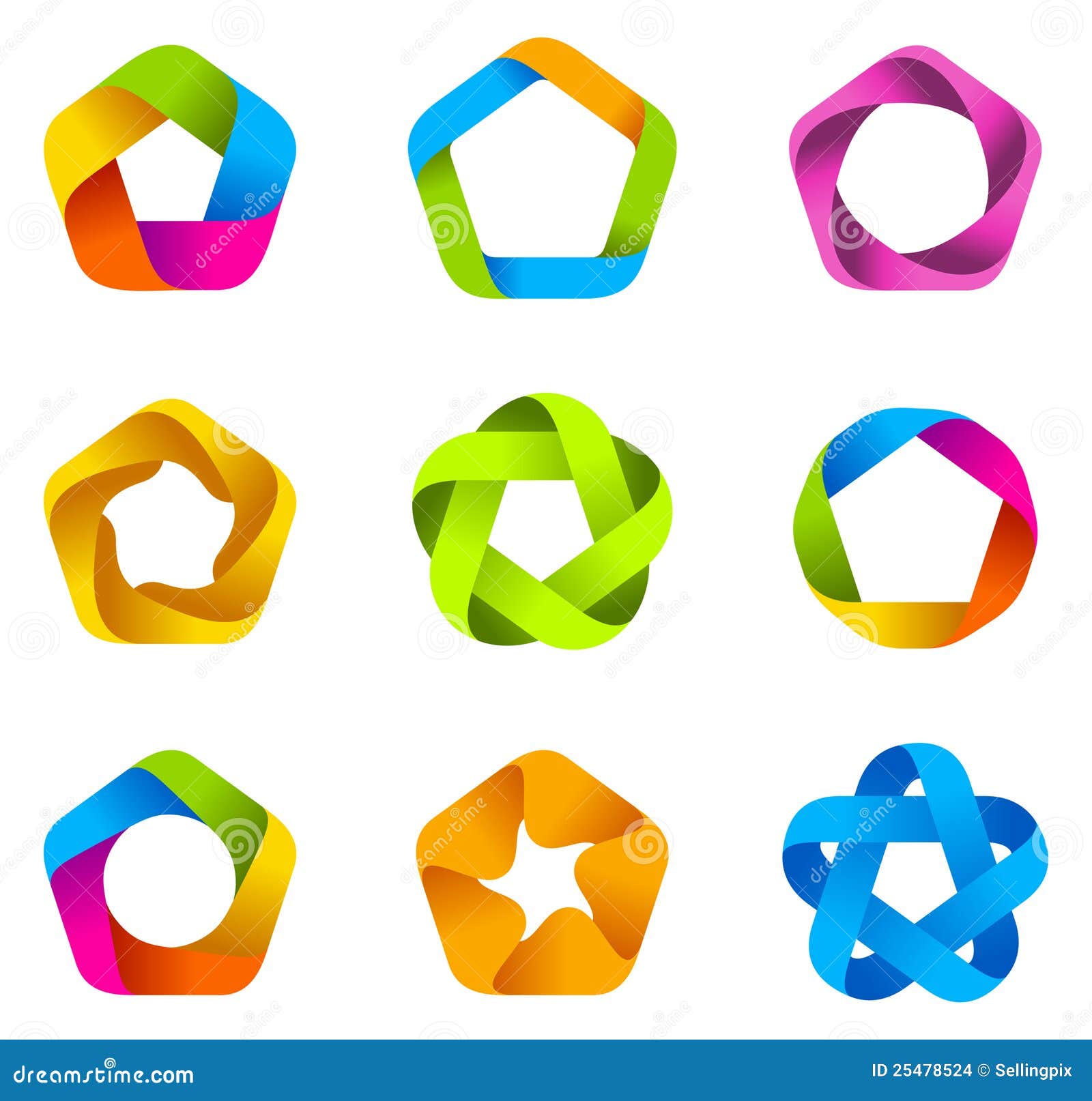 Oneindige De Ster Van Het Embleem Vector Illustratie - Illustration of ...