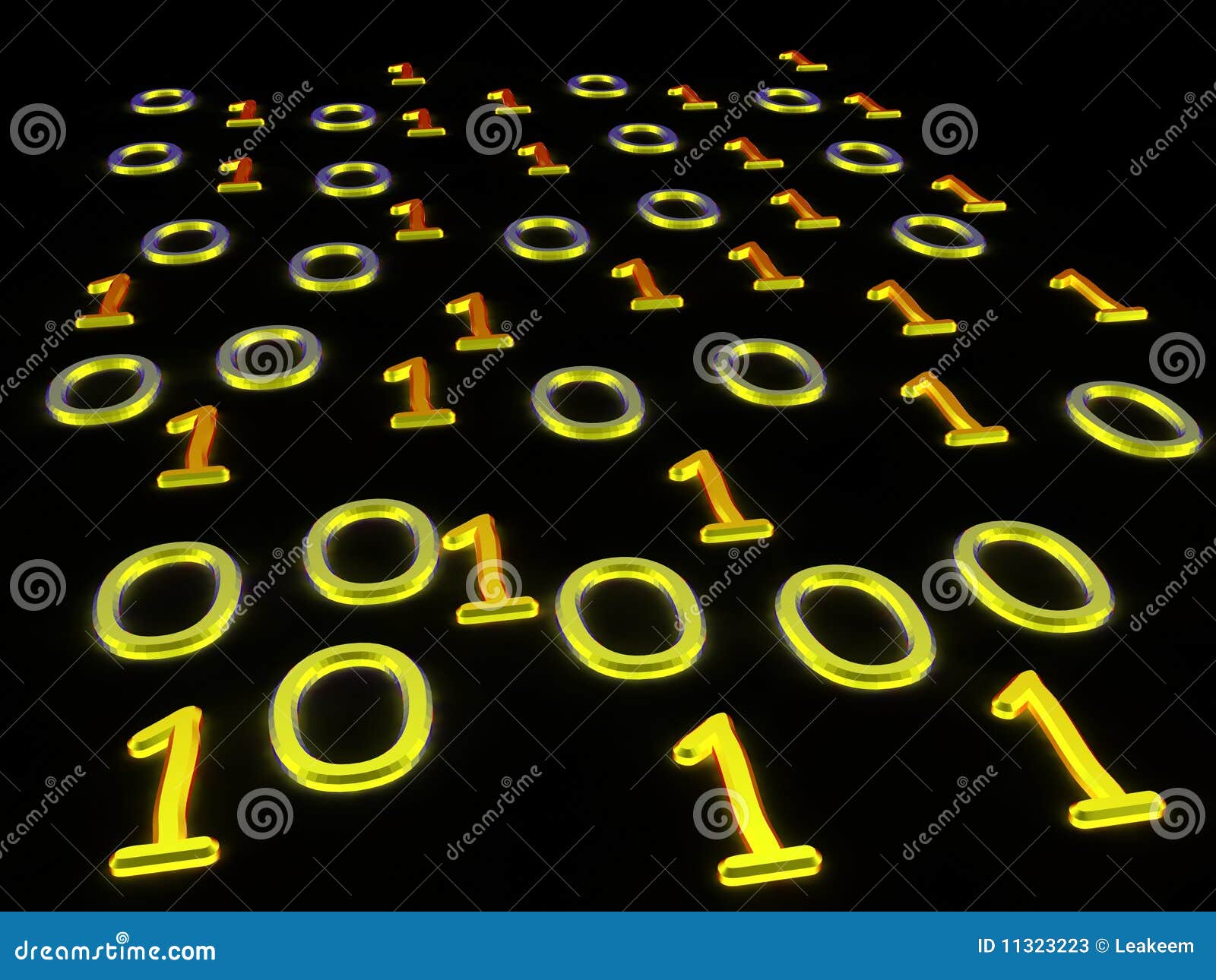 Ones and zeros stock illustration. Illustration of bytes - 11323223