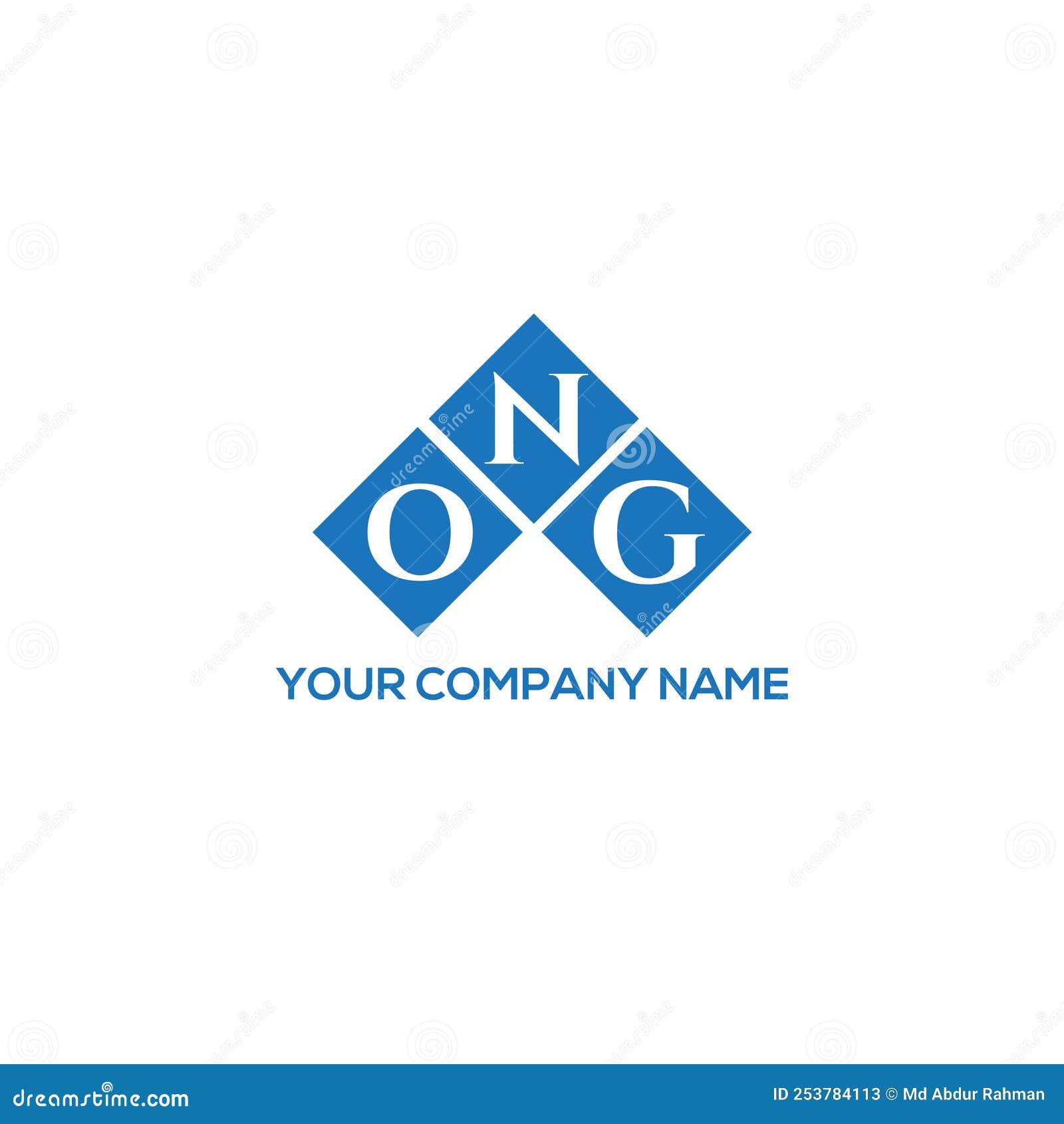 ONG Letter Logo Design on WHITE Background. ONG Creative Initials ...