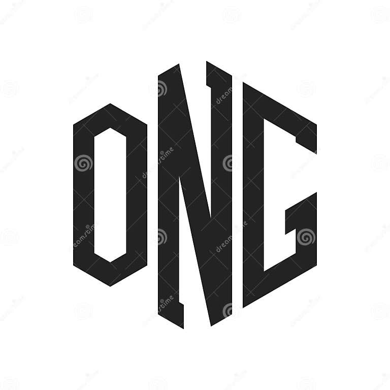 ONG Logo Design. Initial Letter ONG Monogram Logo Using Hexagon Shape ...
