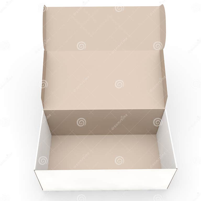 Ong Rectangular Cardboard Box Stock Illustration - Illustration of ...