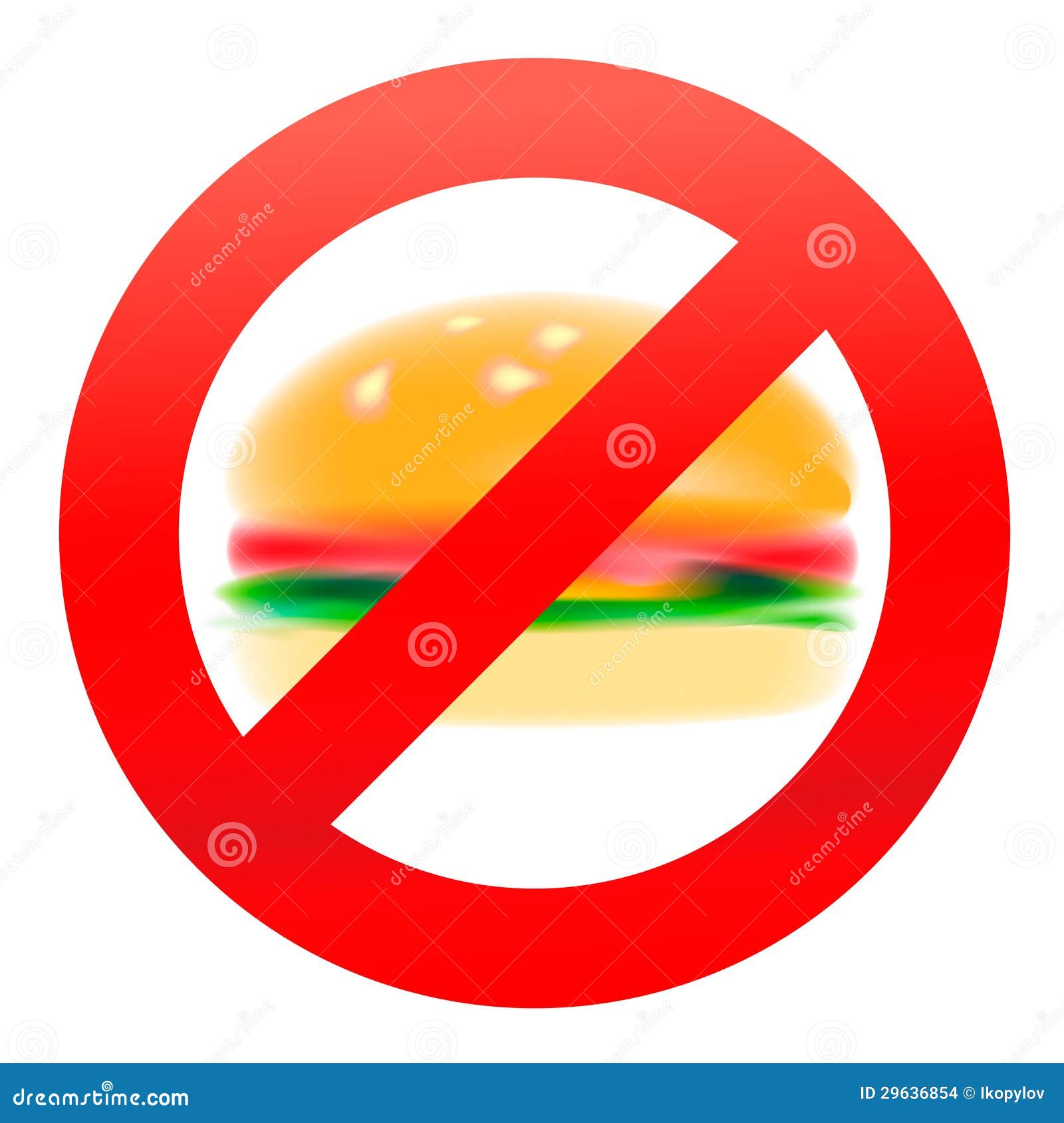 Ongezond Voedsel, Hamburger Vector Illustratie - Illustration of lunch ...