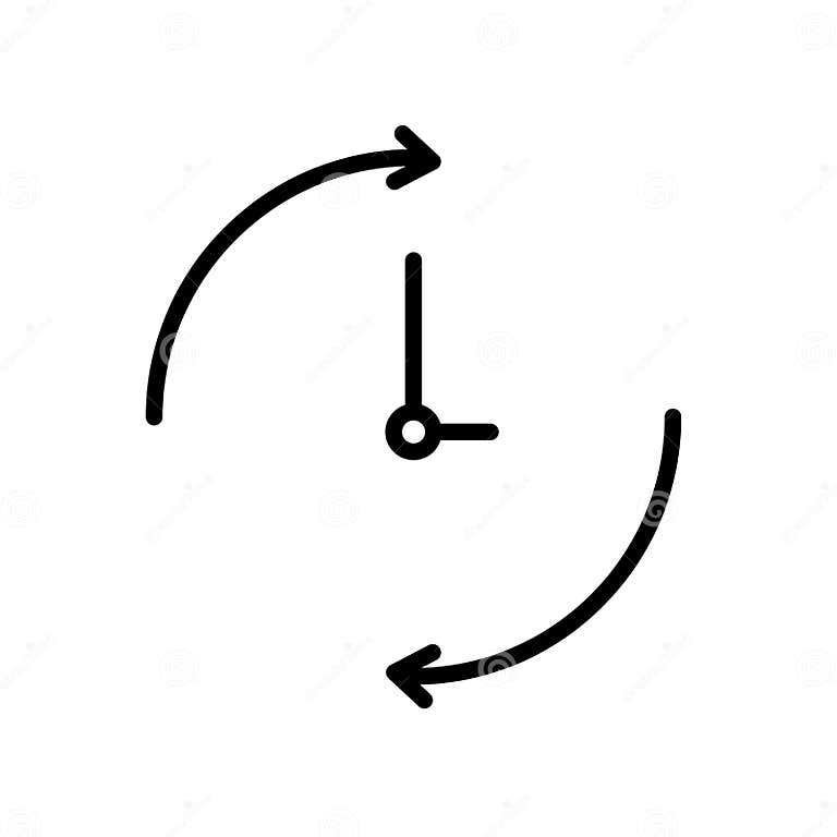 Ongoing Icon Isolated on White Background Stock Vector - Illustration ...