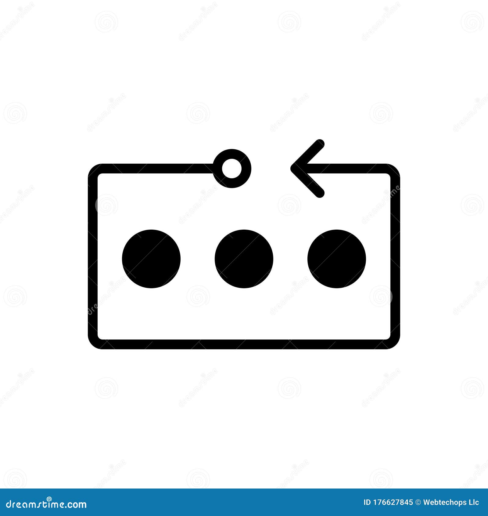 Black Solid Icon for Ongoing, in Progress and Proceeding Stock Vector ...