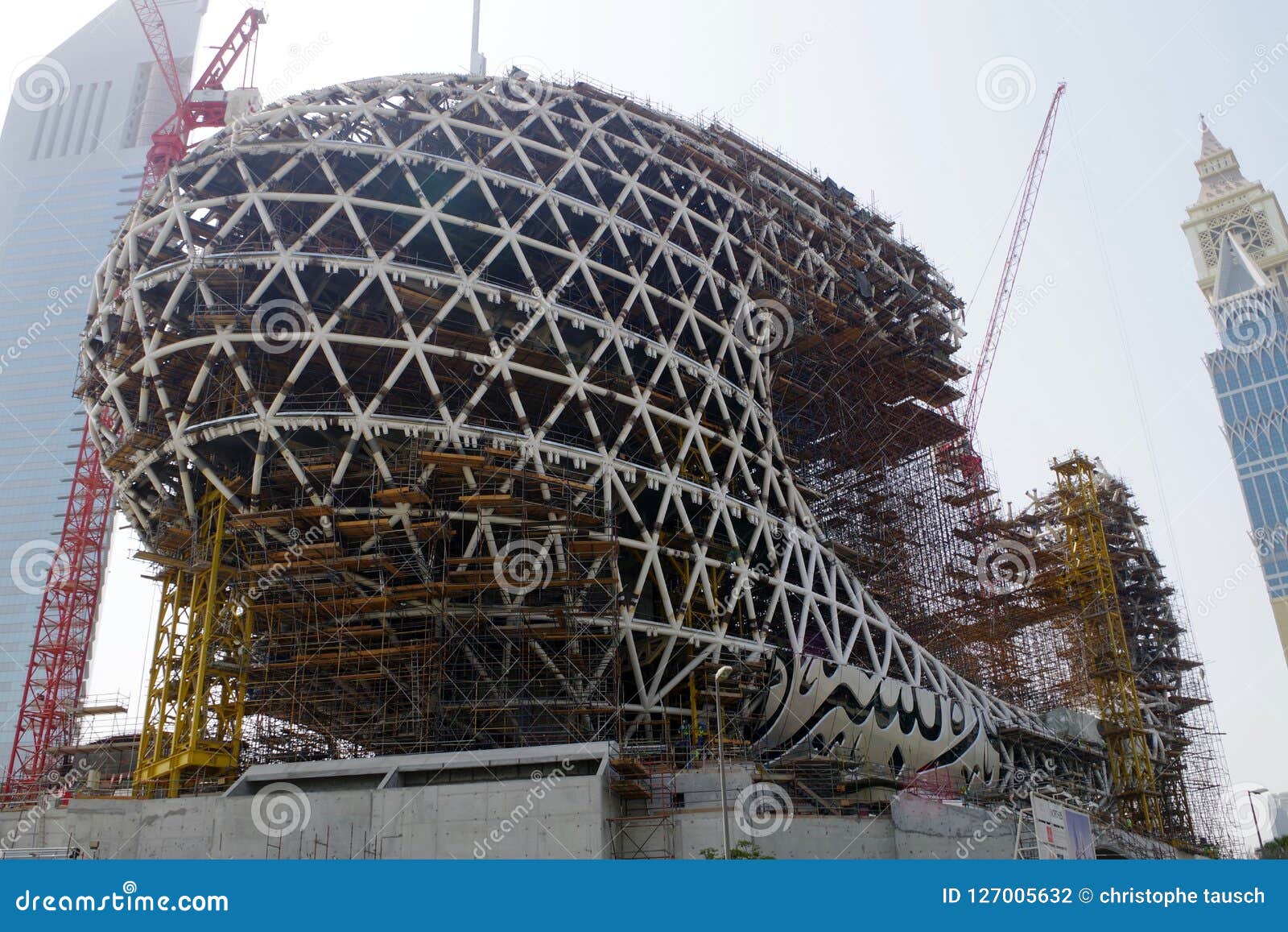 Dubai , UAE 2020: Skyscrappers Of Dubai. A Bird Eye View From Bhurj ...
