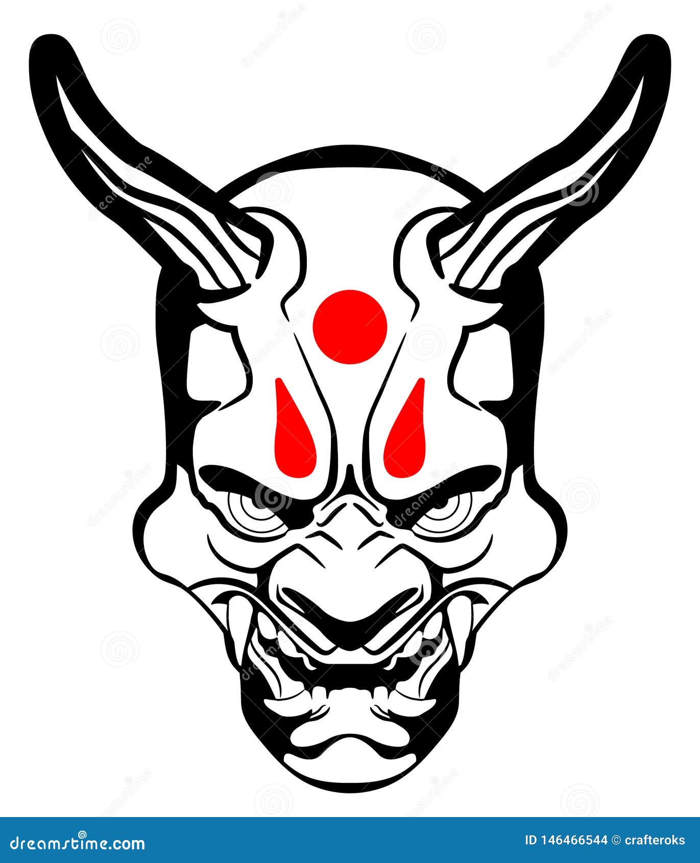 Oni Mask Vector Eps Hand Drawn, Vector, Eps, Logo, Icon, Silhouette ...