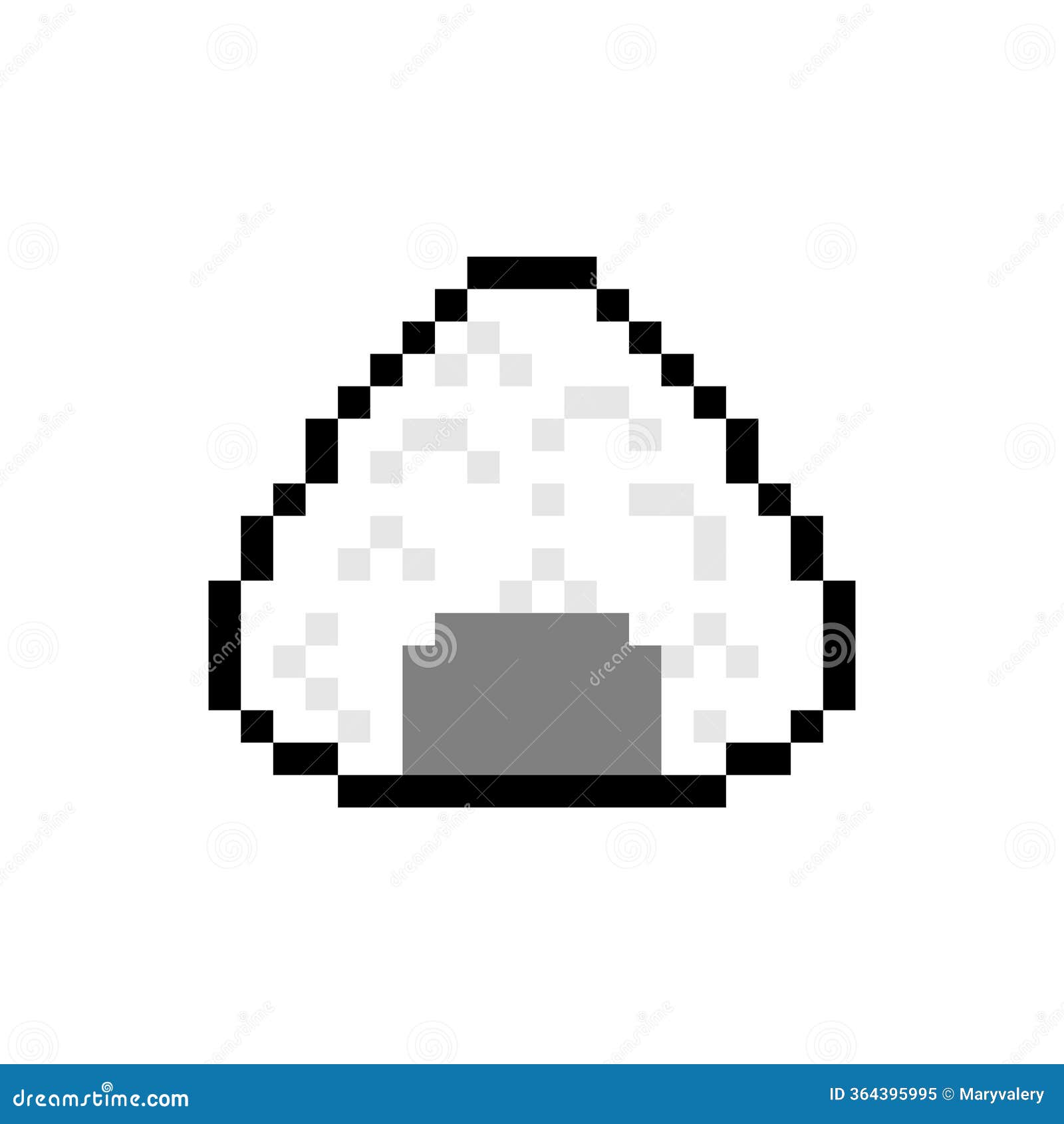 Pixel Art Onigiri Game Asset Design Vector Illustration | CartoonDealer ...