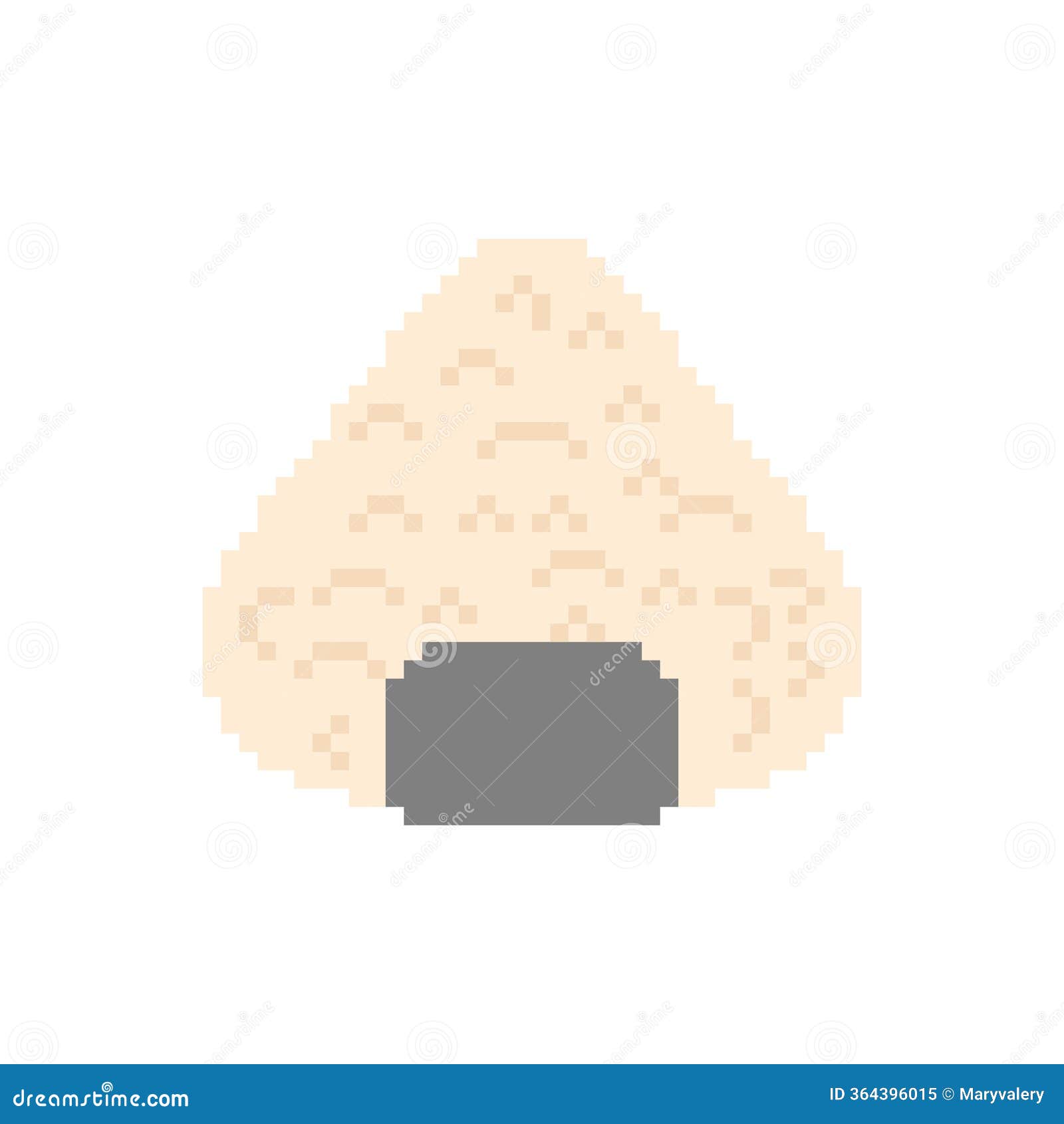 Pixel Art Onigiri Game Asset Design Vector Illustration | CartoonDealer ...