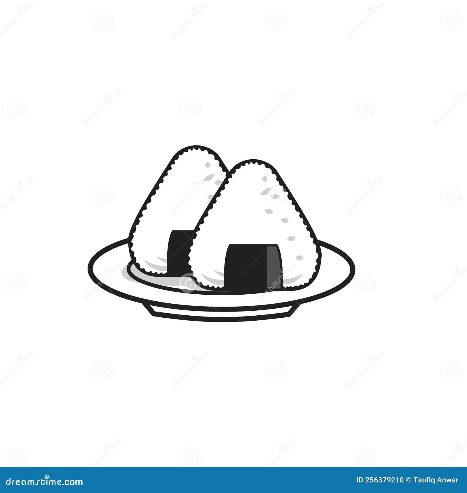 Onigiri Vector Illustration Design Stock Vector - Illustration of asia ...