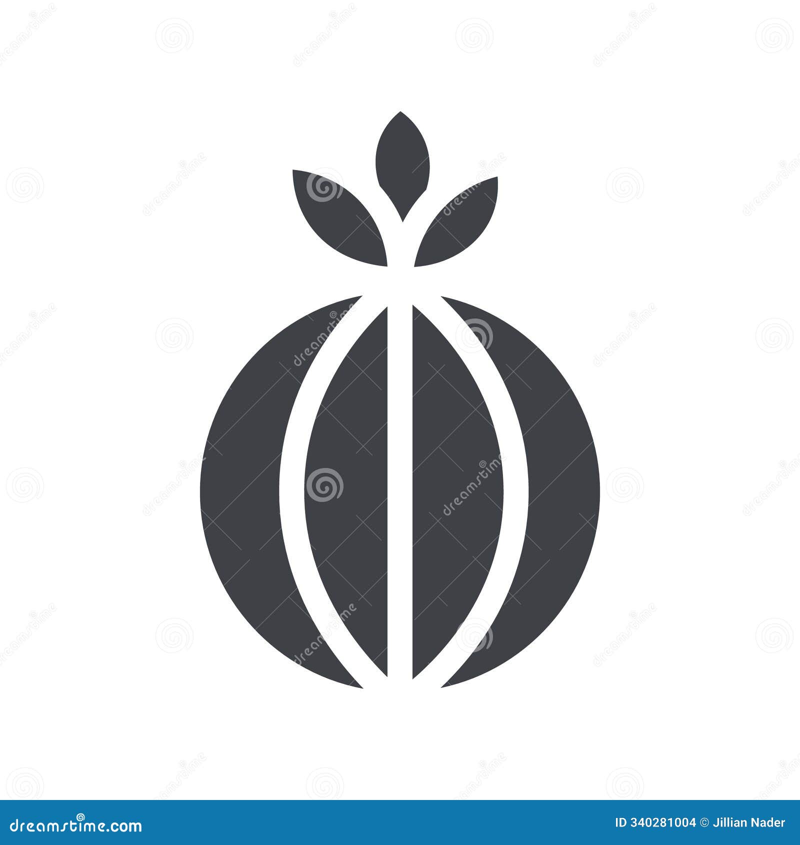 Onion Bulb Icon Simple Vector Symbol Stock Vector - Illustration of ...