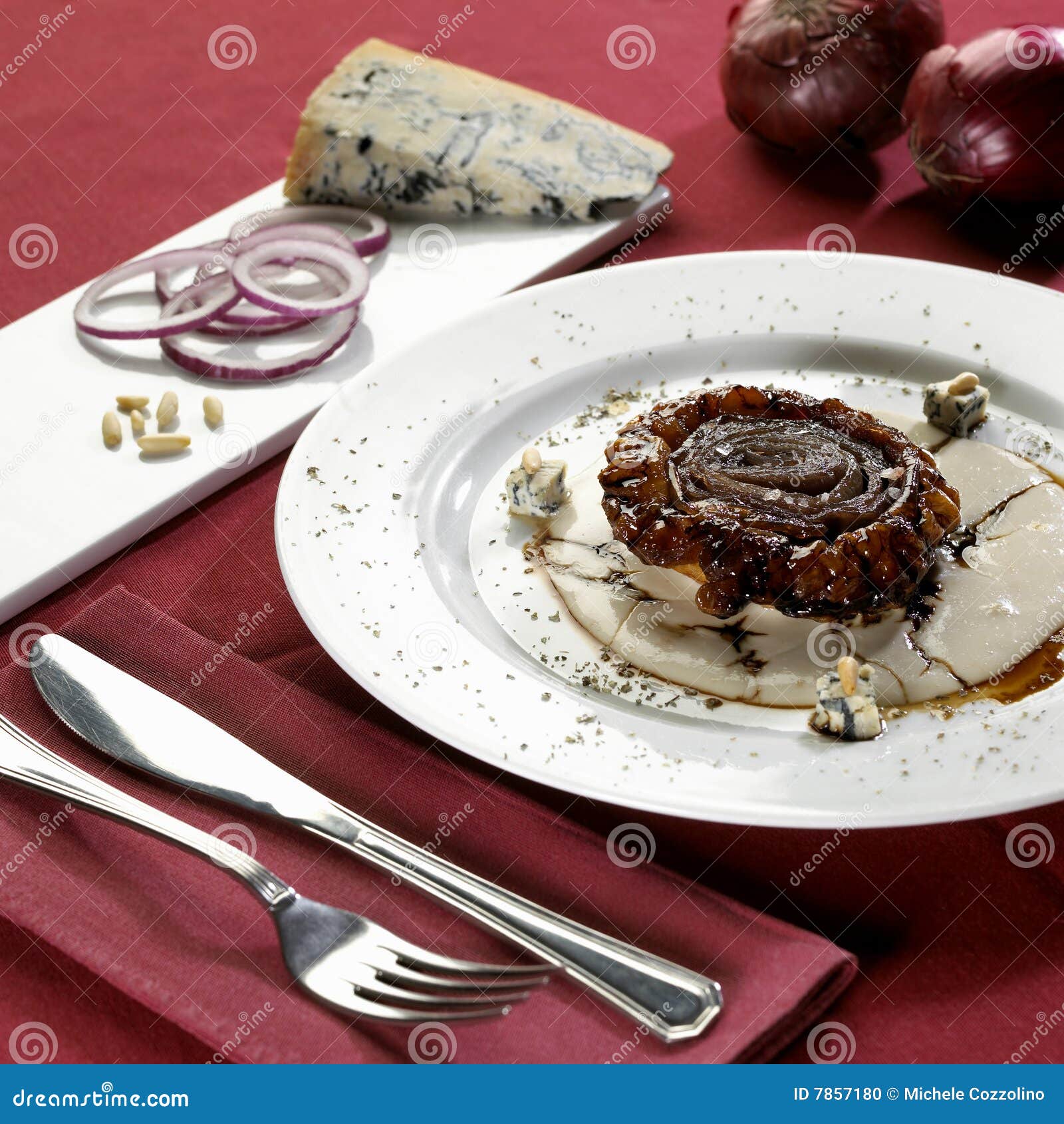 Onion cake stock photo. Image of back, cuisine, chef, onion - 7857180