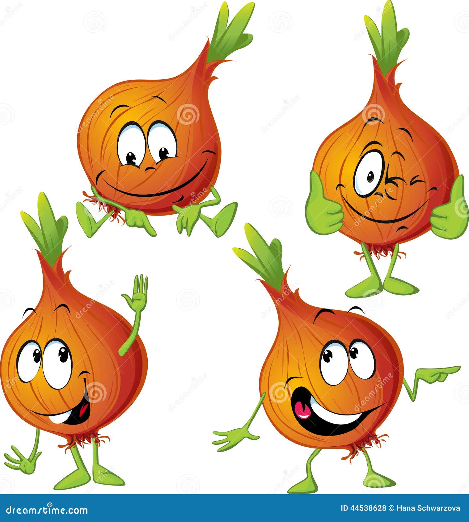 Onion Cartoon Vector Illustration | CartoonDealer.com #72947130