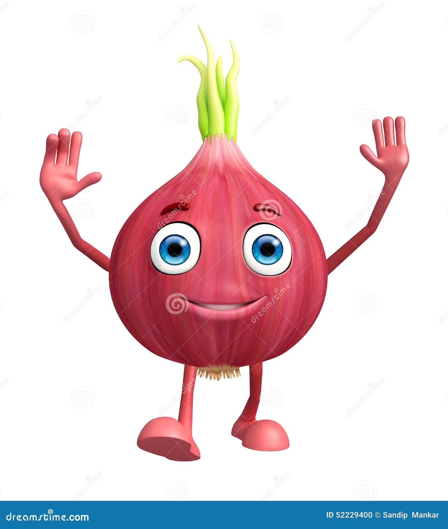 Onion Character with Running Pose Stock Illustration - Illustration of ...