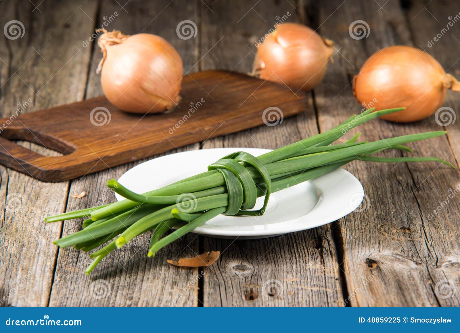 Onion and chive stock image. Image of background, chives - 40859225