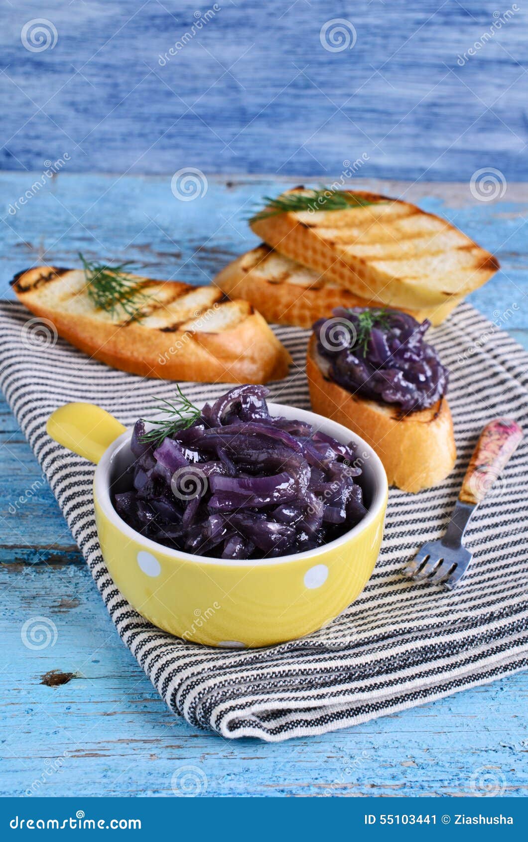 The onion confit stock image. Image of food, cooking - 55103441