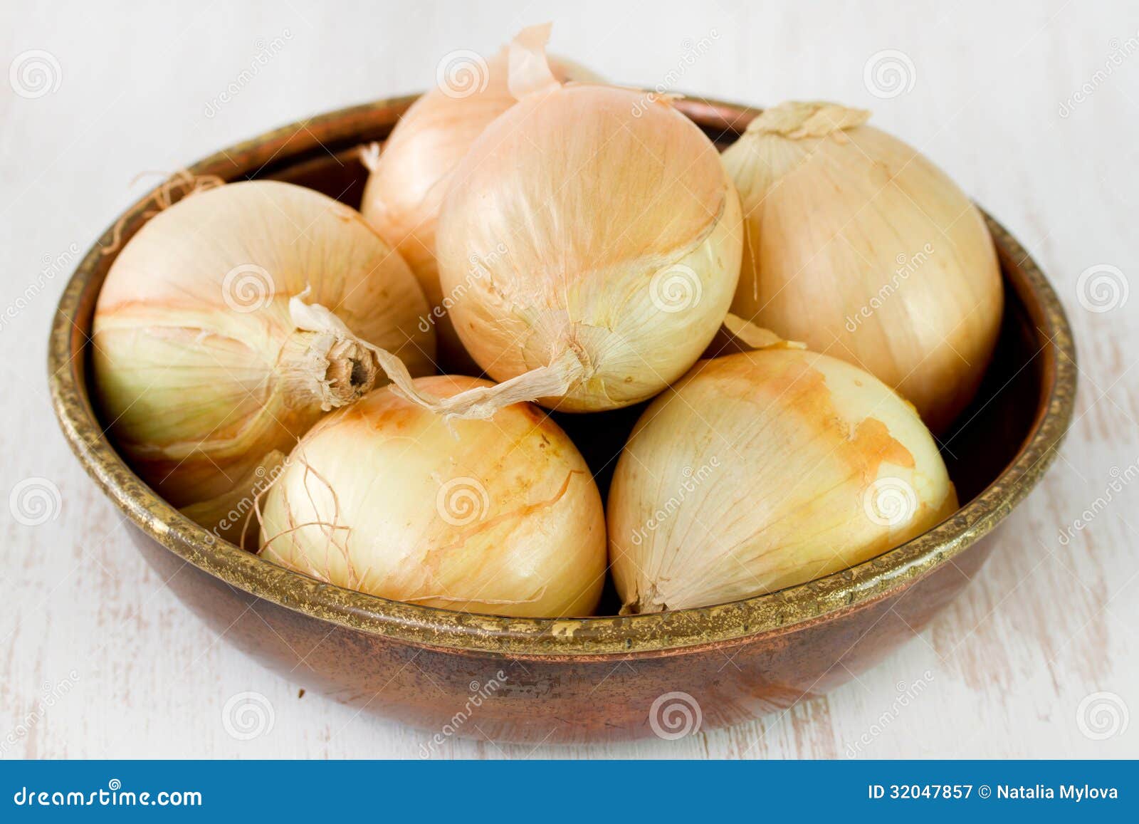 Onion in dish on table stock image. Image of food, white - 32047857